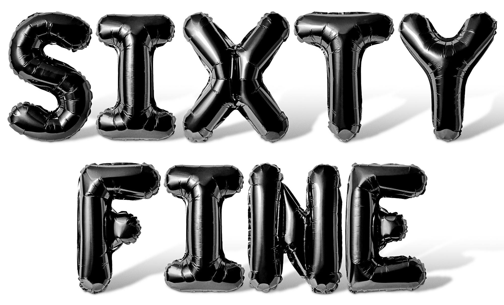 Letter Balloons - SIXTY FINE 16" Inch Alphabet Letters Foil Mylar ...