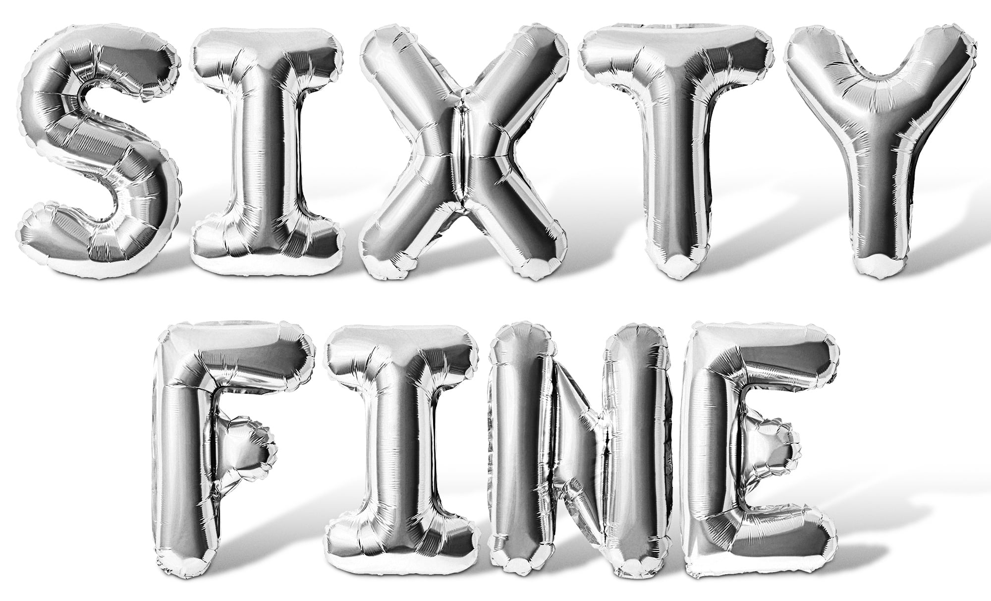 Letter Balloons - SIXTY FINE 16" Inch Alphabet Letters Foil Mylar ...