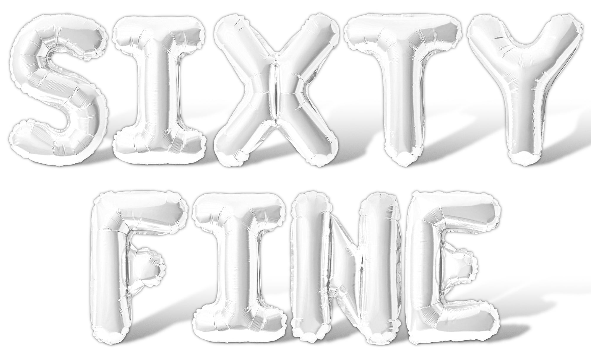 Letter Balloons - SIXTY FINE 16" Inch Alphabet Letters Foil Mylar ...