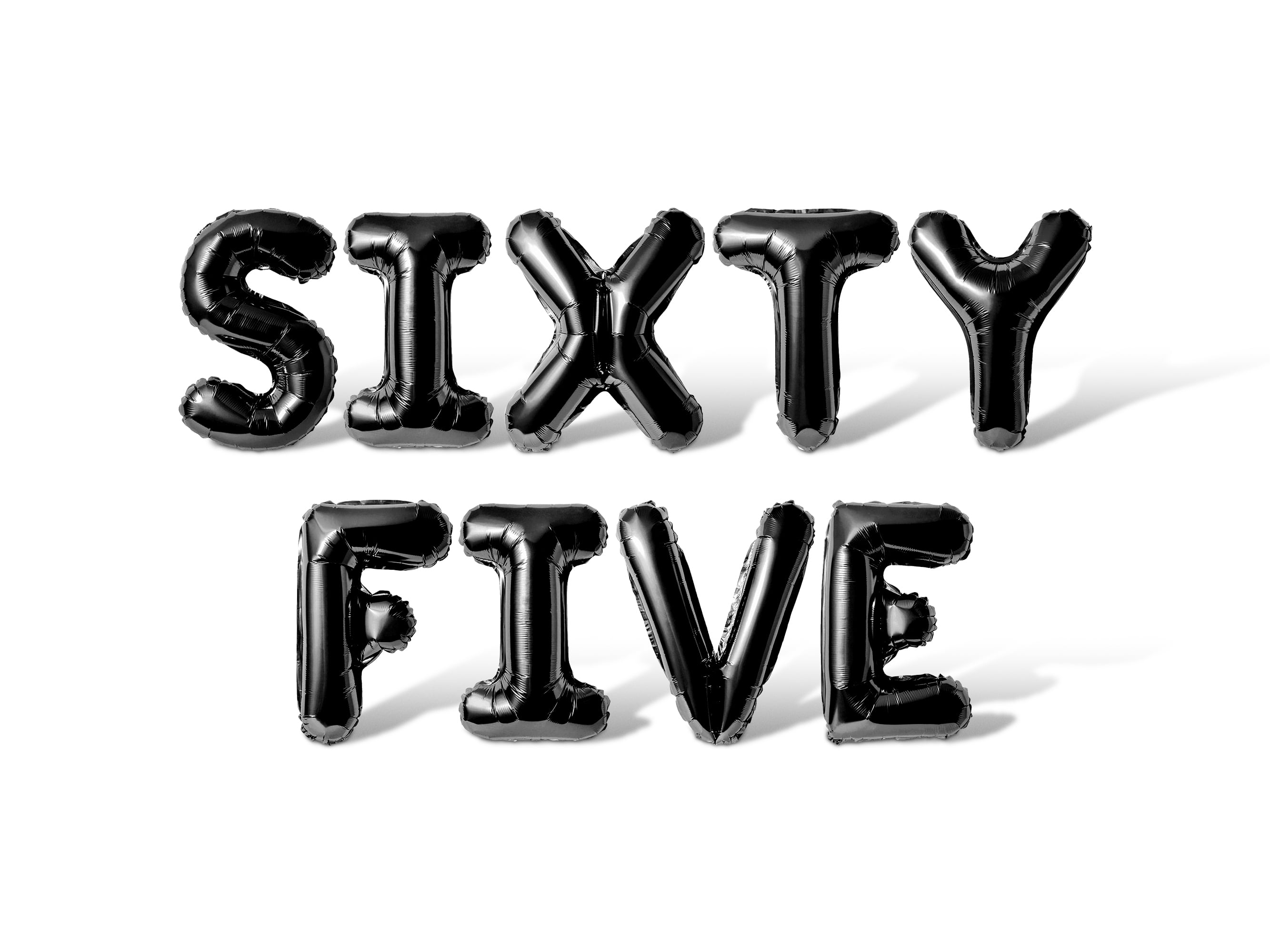 Letter Balloons - SIXTY FIVE 16" Inch Alphabet Letters Foil Mylar ...