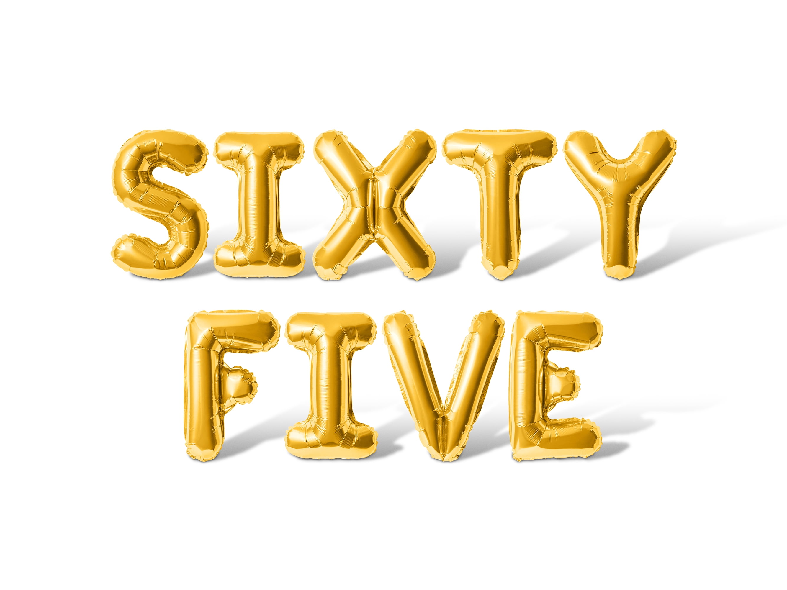 Letter Balloons - SIXTY FIVE 16" Inch Alphabet Letters Foil Mylar ...