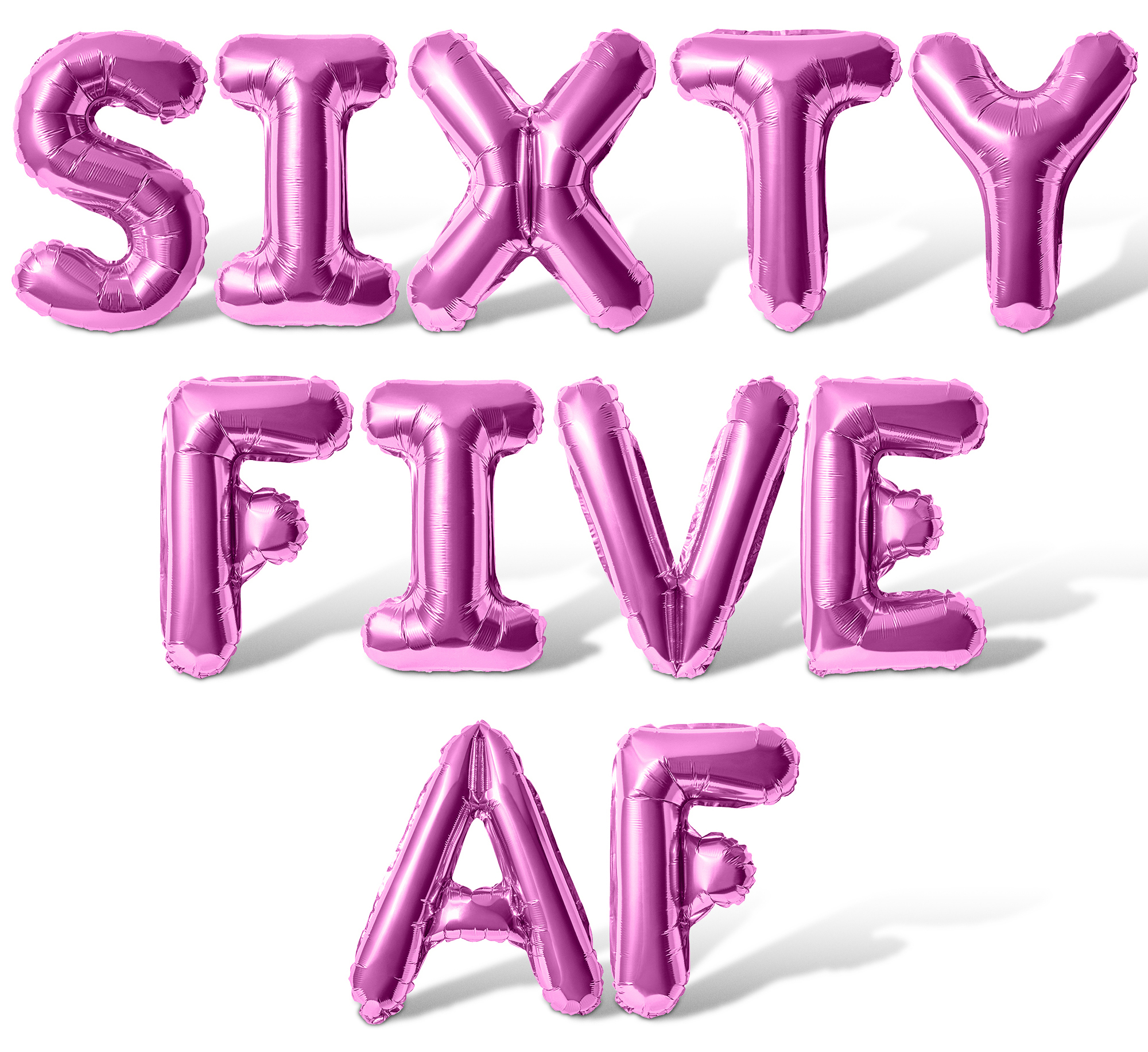 Letter Balloons - SIXTY FIVE AF 16" Inch Alphabet Letters Foil Mylar ...