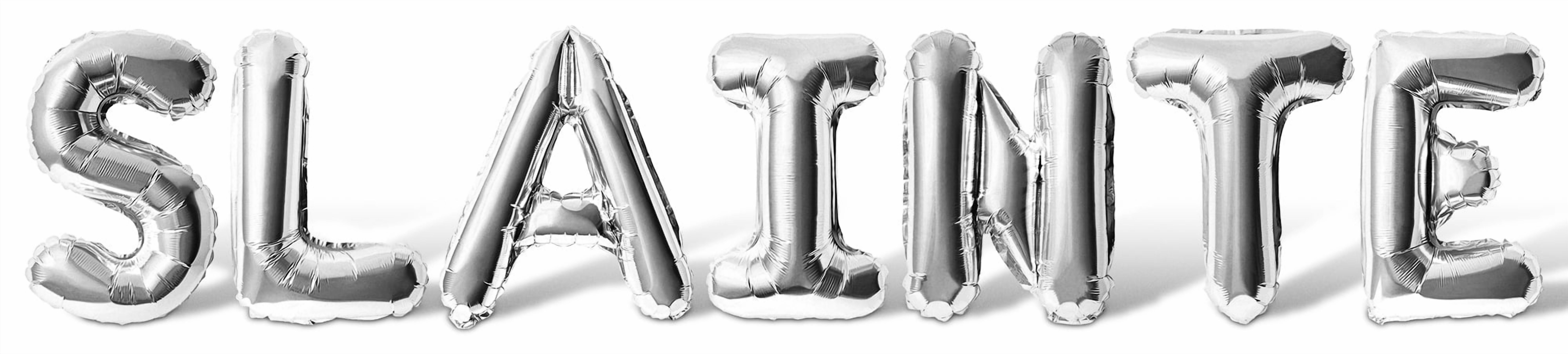 Letter Balloons - SLAINTE 16" Inch Alphabet Letters Foil Mylar Balloon ...