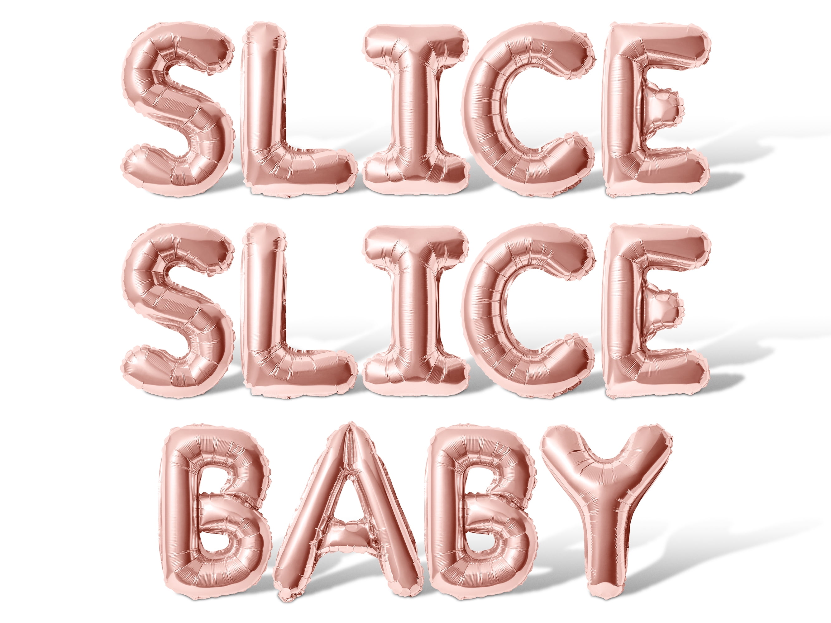 Letter Balloons - SLICE SLICE BABY 16" Inch Alphabet Letters Foil Mylar ...