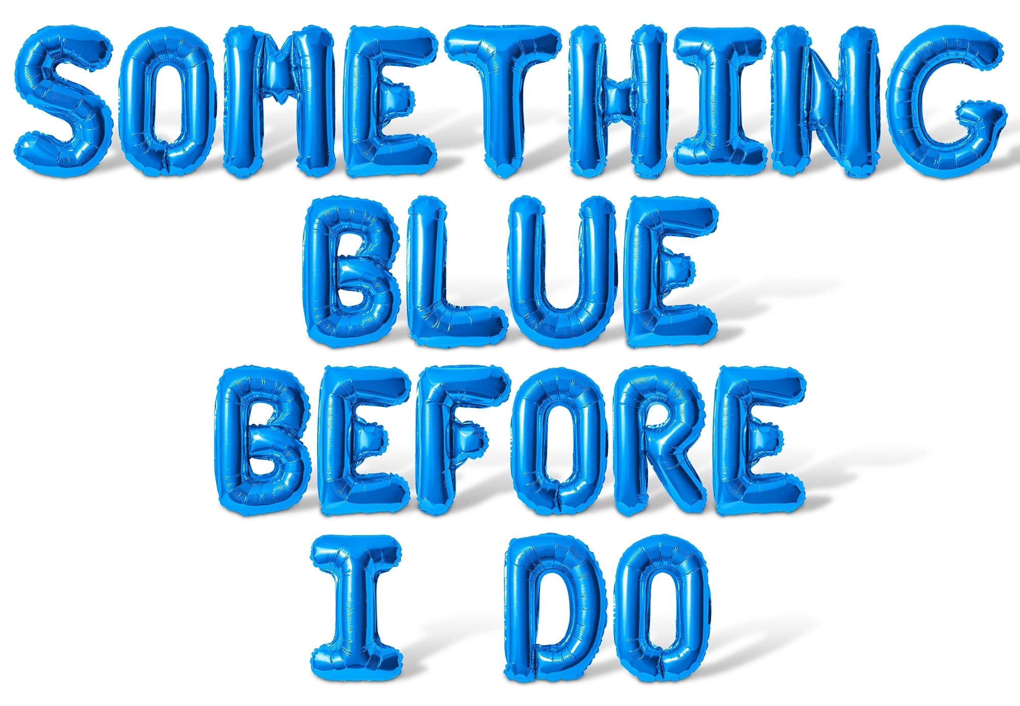 Letter Balloons - SOMETHING BLUE BEFORE I DO 16" Inch Alphabet Letters ...