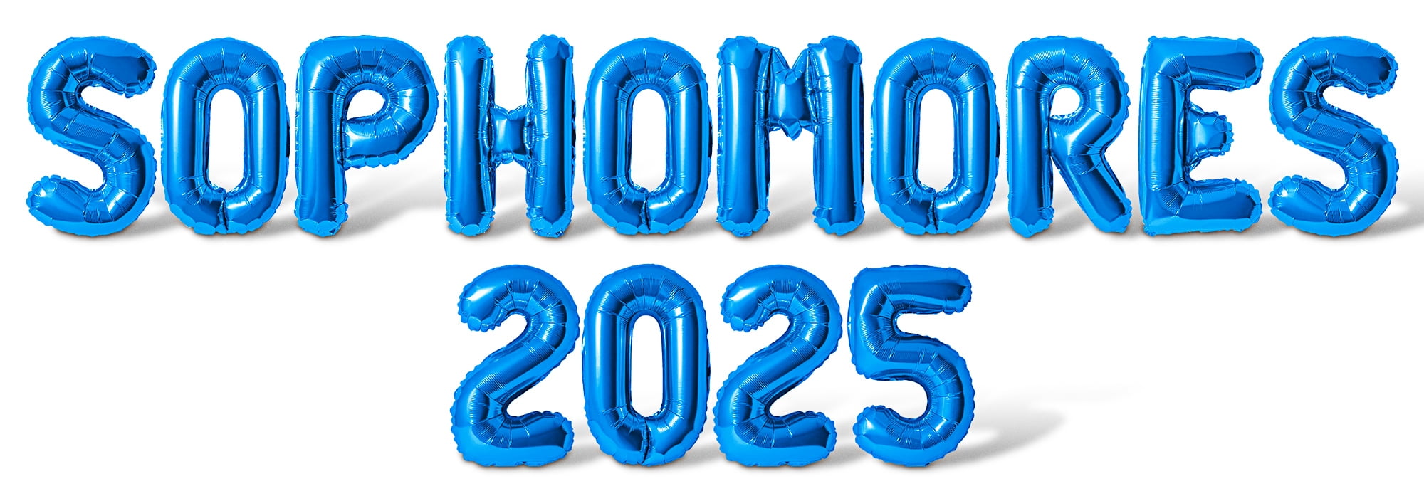 Letter Balloons - SOPHOMORES 2025 16" Inch Alphabet Letters Foil Mylar ...