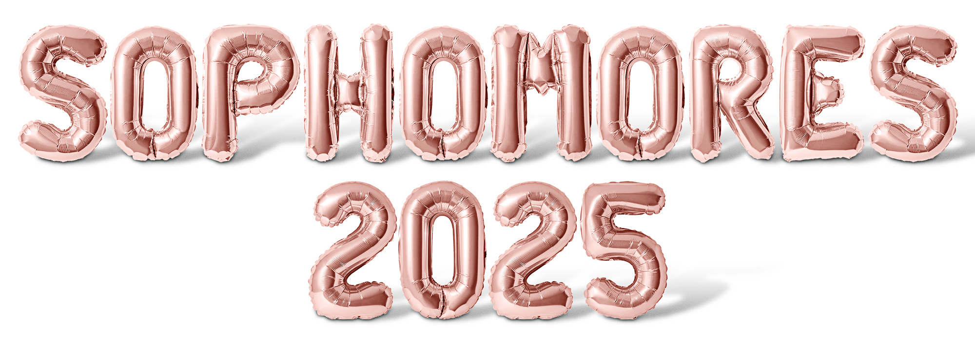 Letter Balloons - SOPHOMORES 2025 16" Inch Alphabet Letters Foil Mylar ...