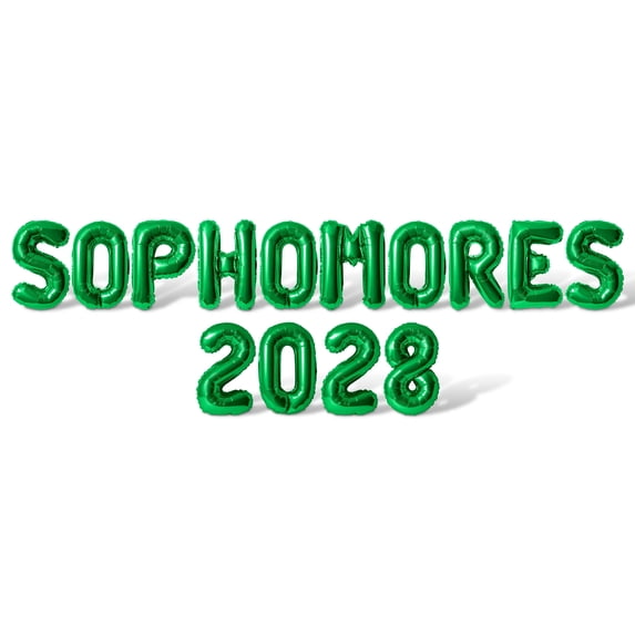 Letter Balloons - SOPHOMORES 2028 16" Inch Alphabet Letters Foil Mylar ...