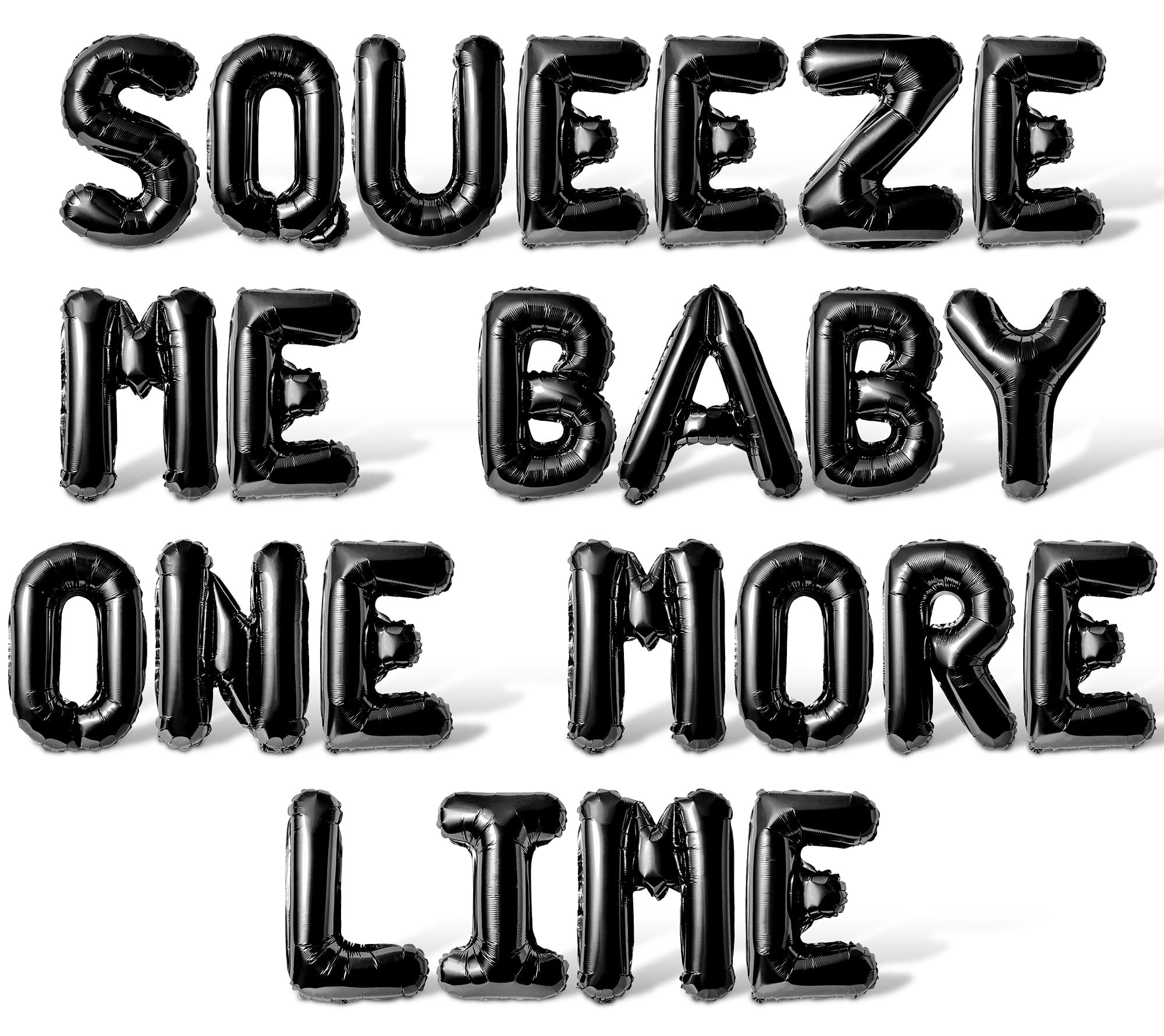 Letter Balloons - SQUEEZE ME BABY ONE MORE LIME 16" Inch Alphabet ...