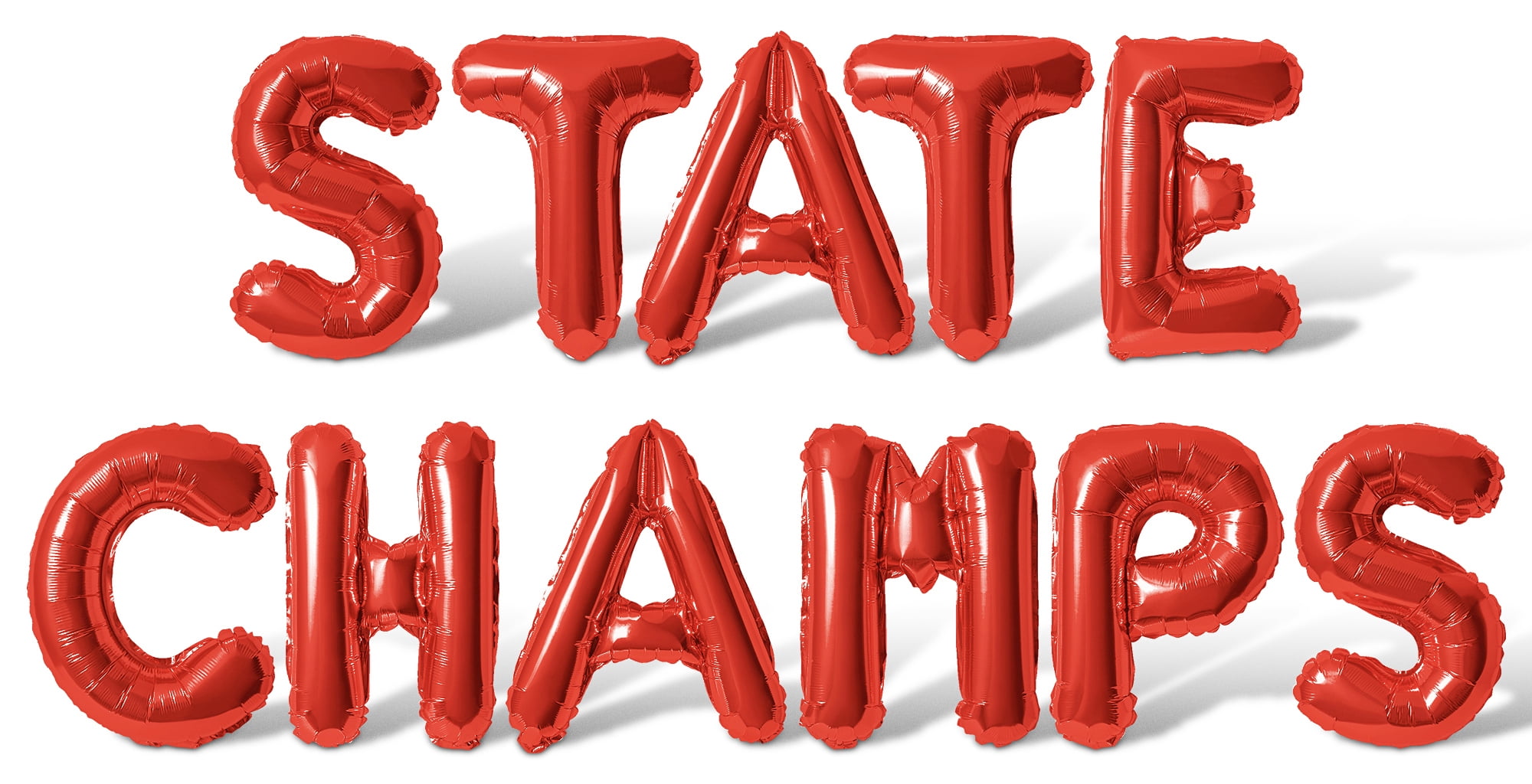 Letter Balloons - STATE CHAMPS 16" Inch Alphabet Letters Foil Mylar ...