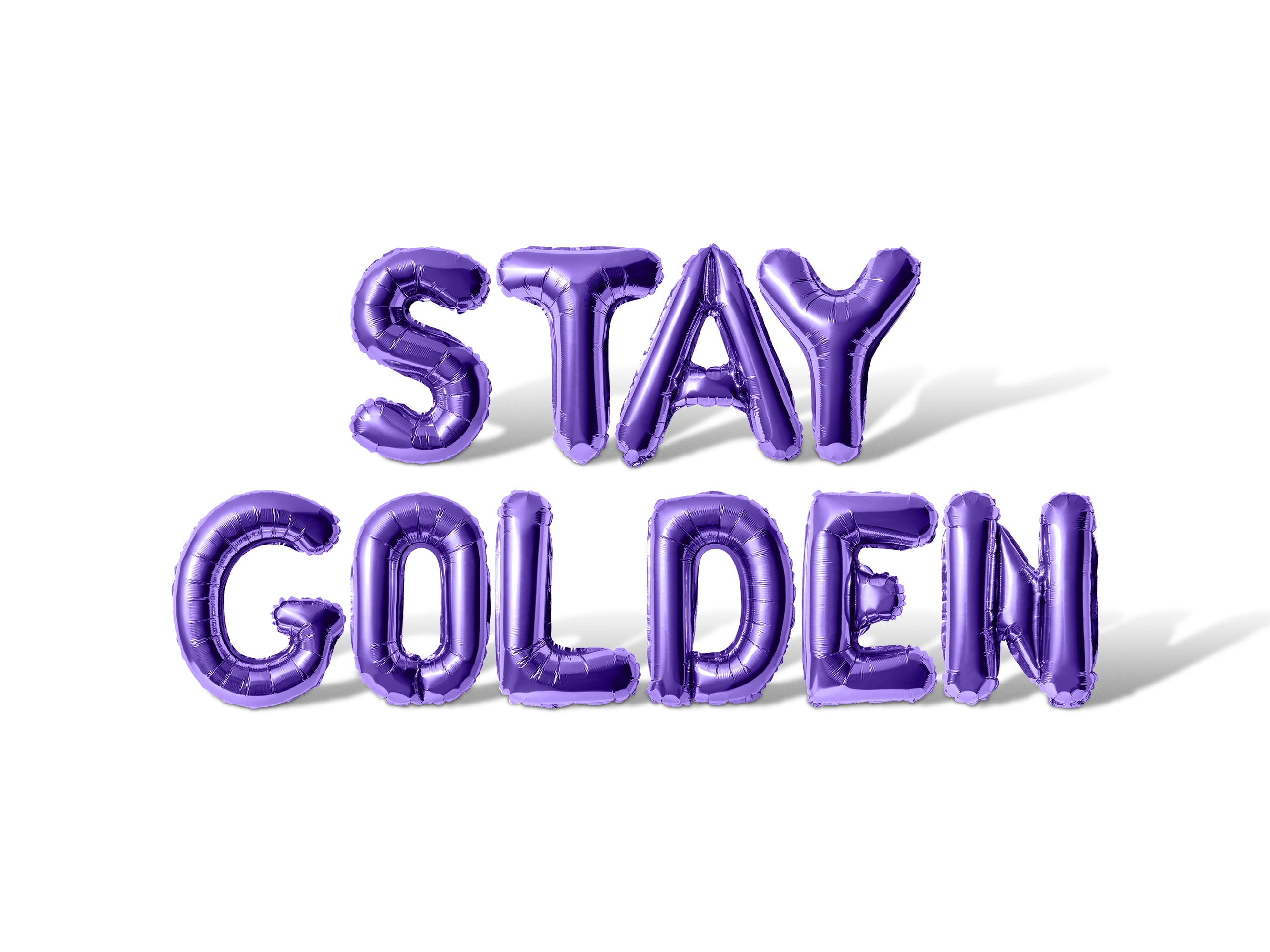 Letter Balloons - STAY GOLDEN 16" Inch Alphabet Letters Foil Mylar ...