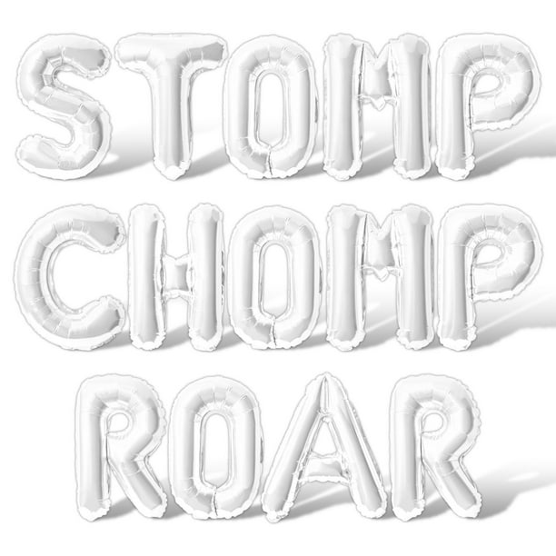 Letter Balloons - STOMP CHOMP ROAR 16" Inch Alphabet Letters Foil Mylar ...