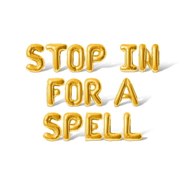 Letter Balloons - STOP IN FOR A SPELL 16" Inch Alphabet Letters Foil ...