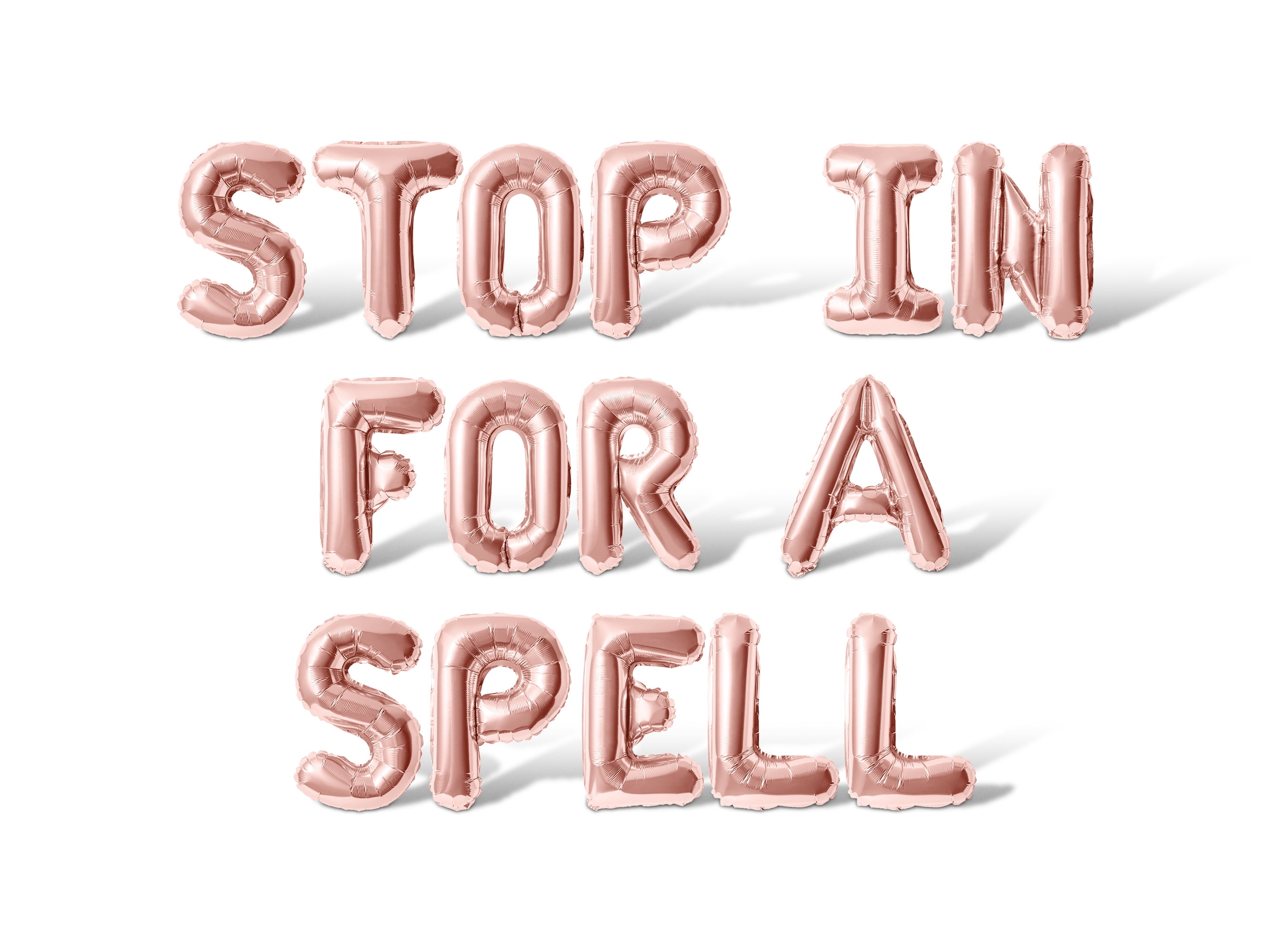 Letter Balloons - STOP IN FOR A SPELL 16" Inch Alphabet Letters Foil ...