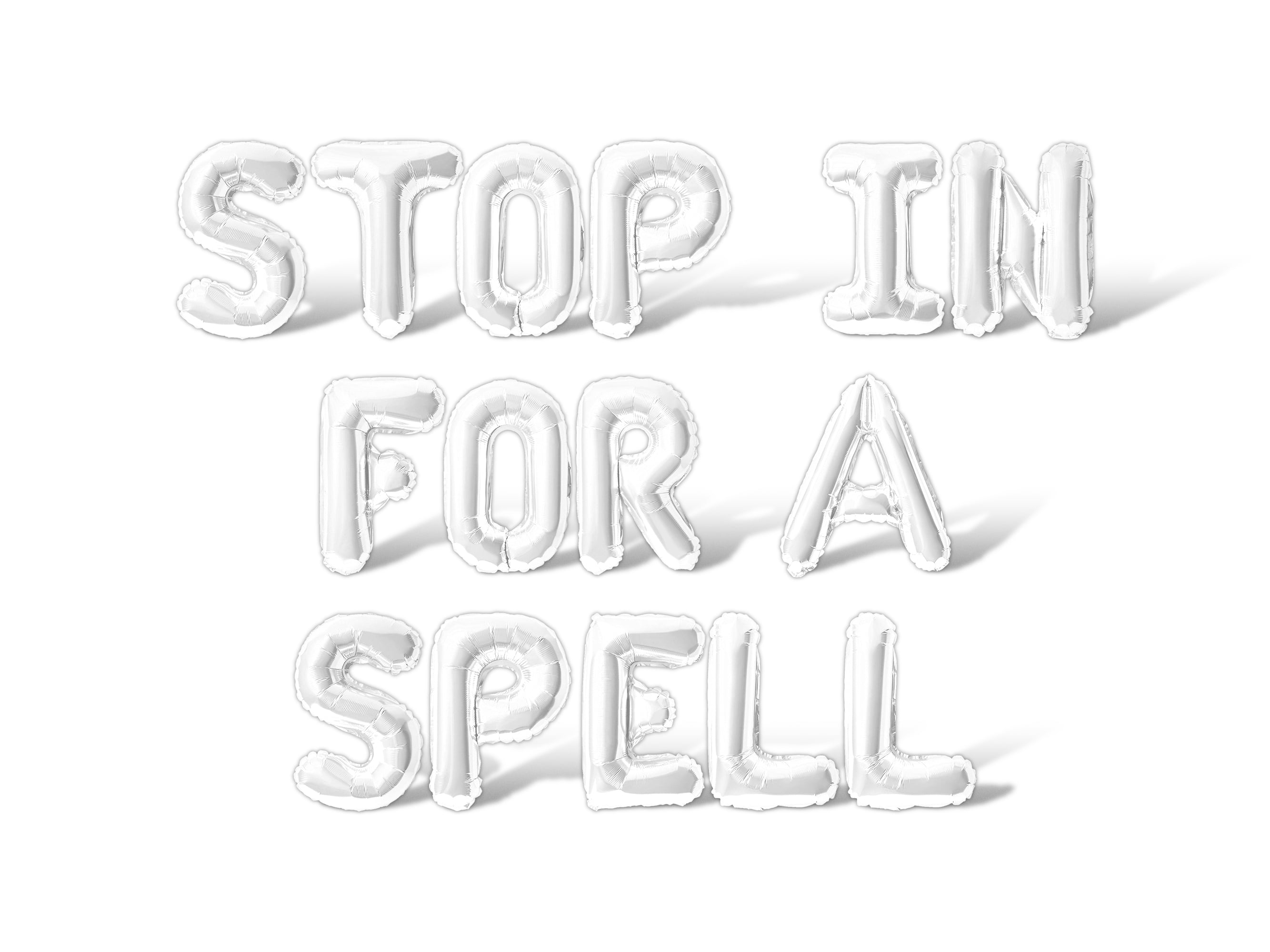 Letter Balloons - STOP IN FOR A SPELL 16" Inch Alphabet Letters Foil ...
