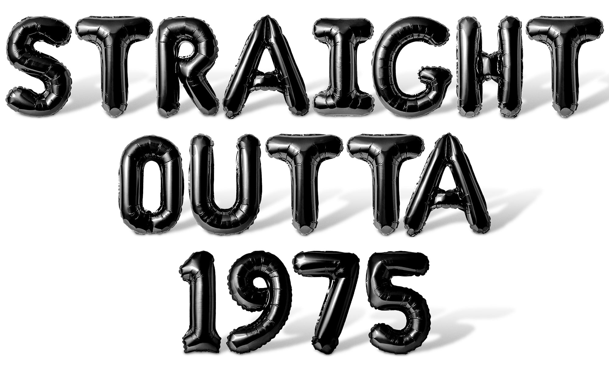Letter Balloons - STRAIGHT OUTTA 1975 16" Inch Alphabet Letters Foil ...