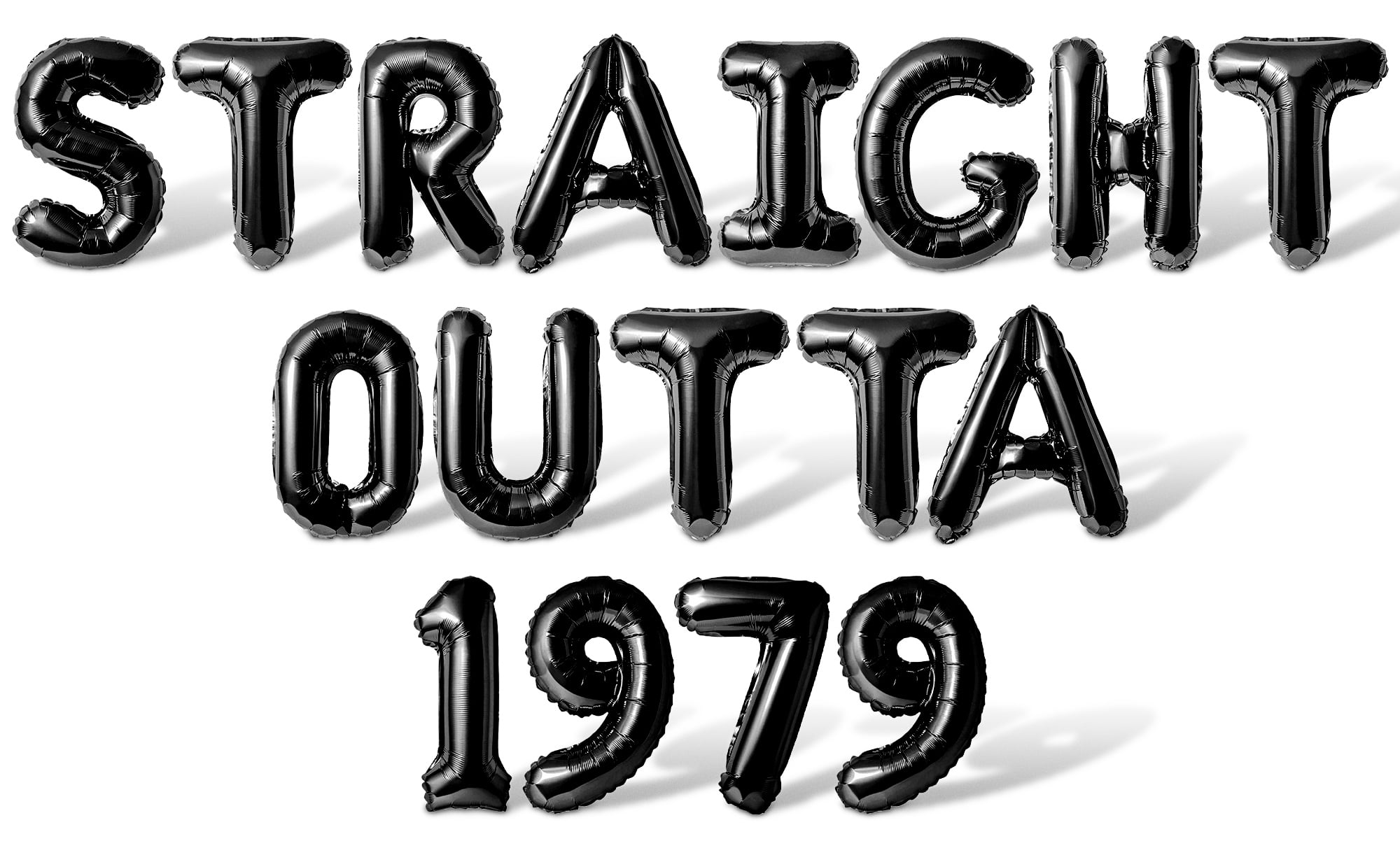 Letter Balloons - STRAIGHT OUTTA 1979 16" Inch Alphabet Letters Foil ...