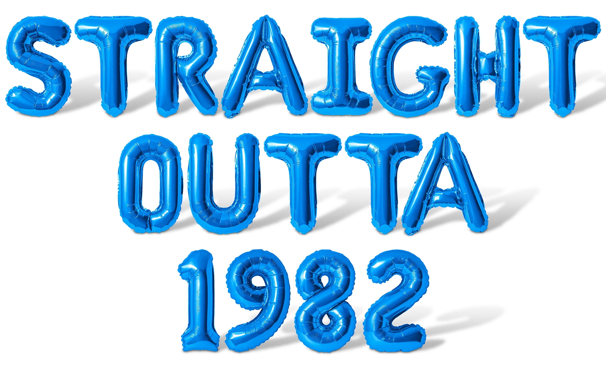 Letter Balloons - STRAIGHT OUTTA 1982 16" Inch Alphabet Letters Foil ...