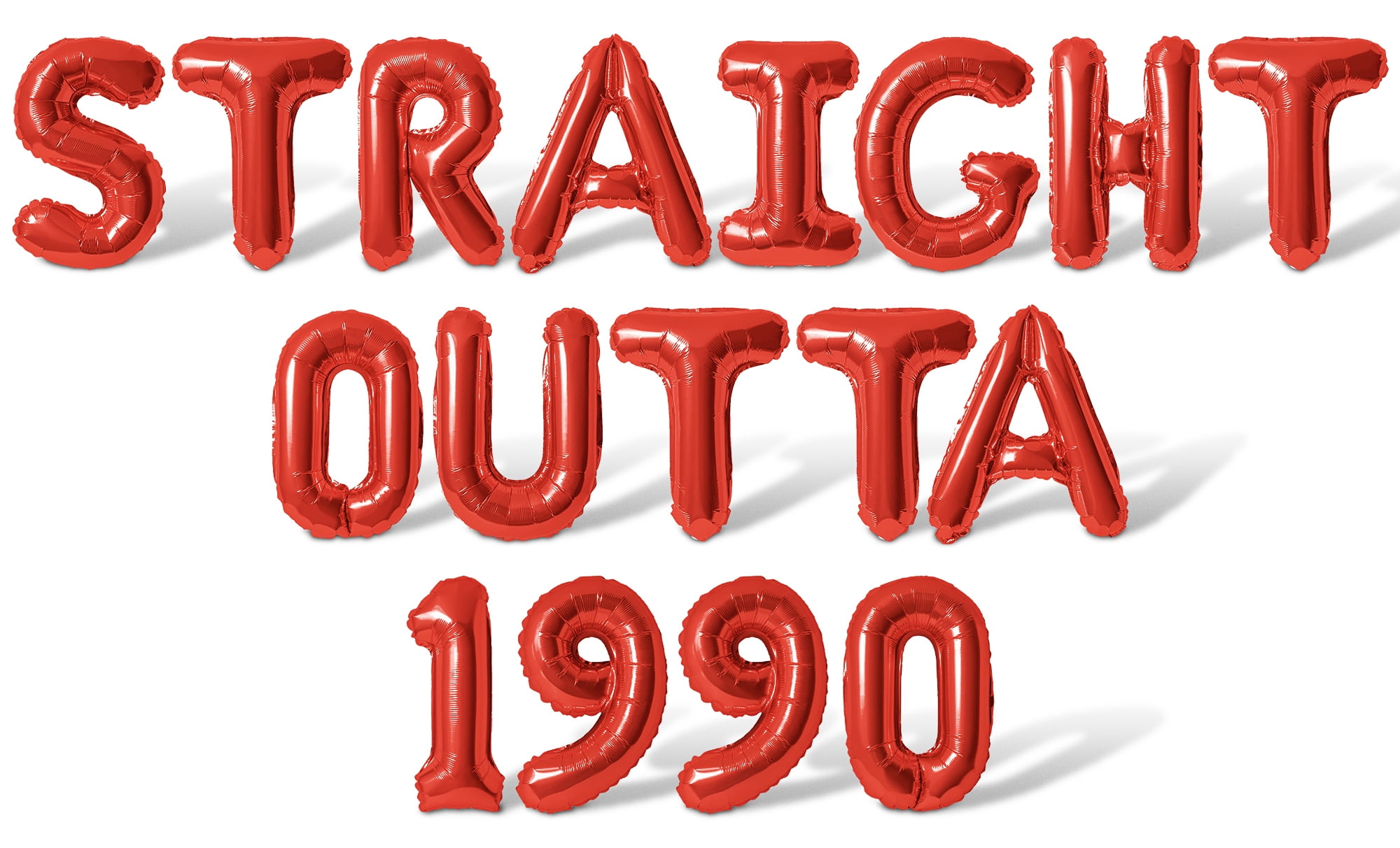 Letter Balloons - STRAIGHT OUTTA 1990 16" Inch Alphabet Letters Foil ...