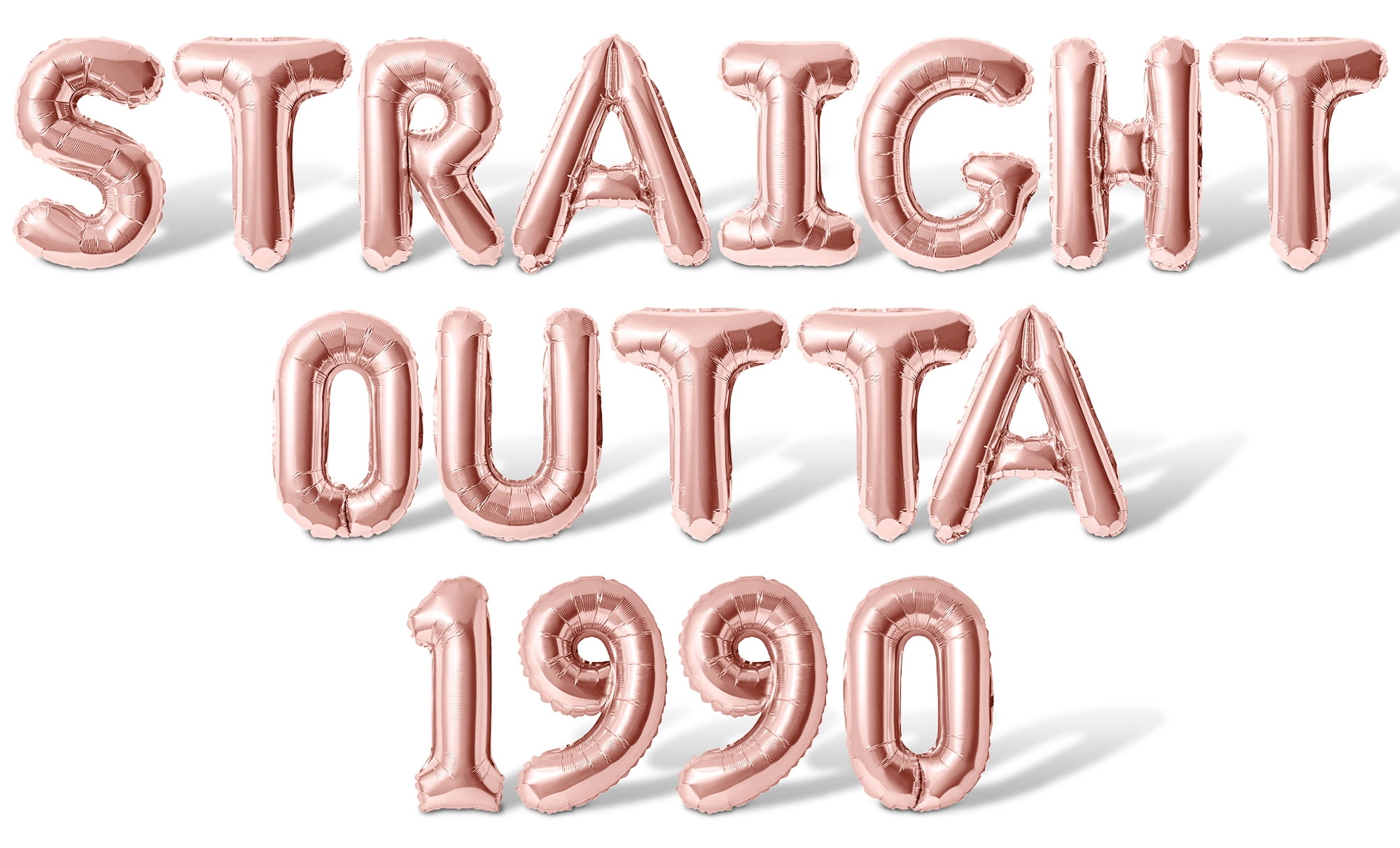 Letter Balloons - STRAIGHT OUTTA 1990 16" Inch Alphabet Letters Foil ...