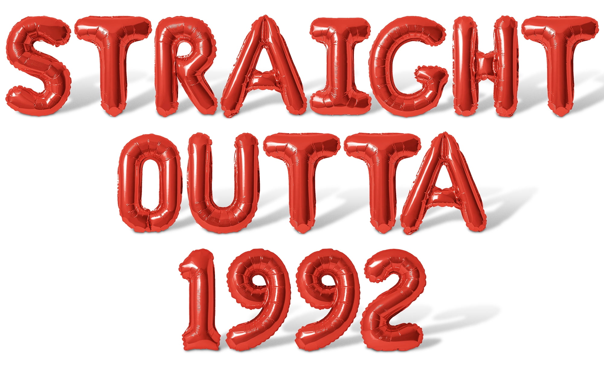 Letter Balloons - STRAIGHT OUTTA 1992 16" Inch Alphabet Letters Foil ...