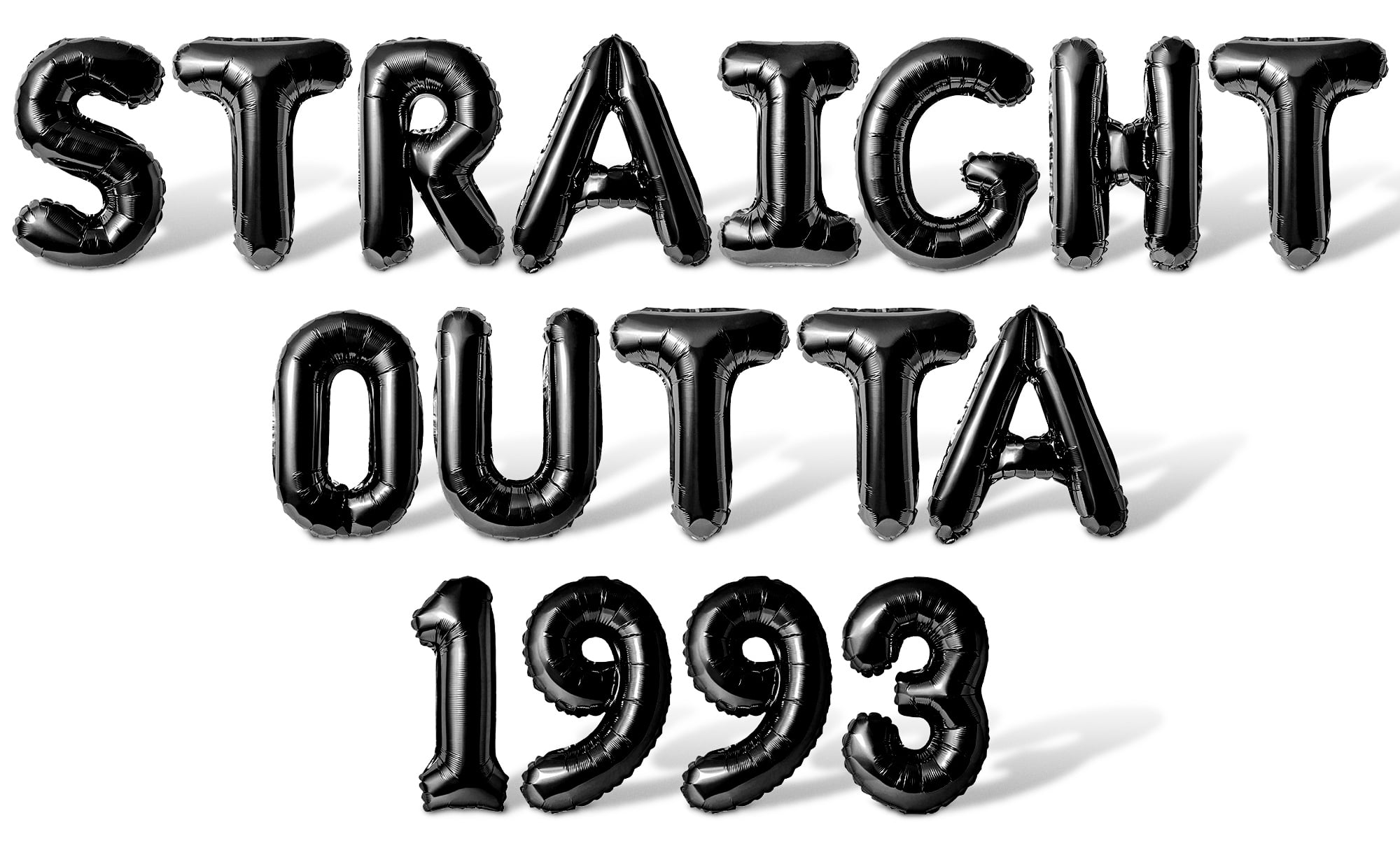 Letter Balloons - STRAIGHT OUTTA 1993 16" Inch Alphabet Letters Foil ...