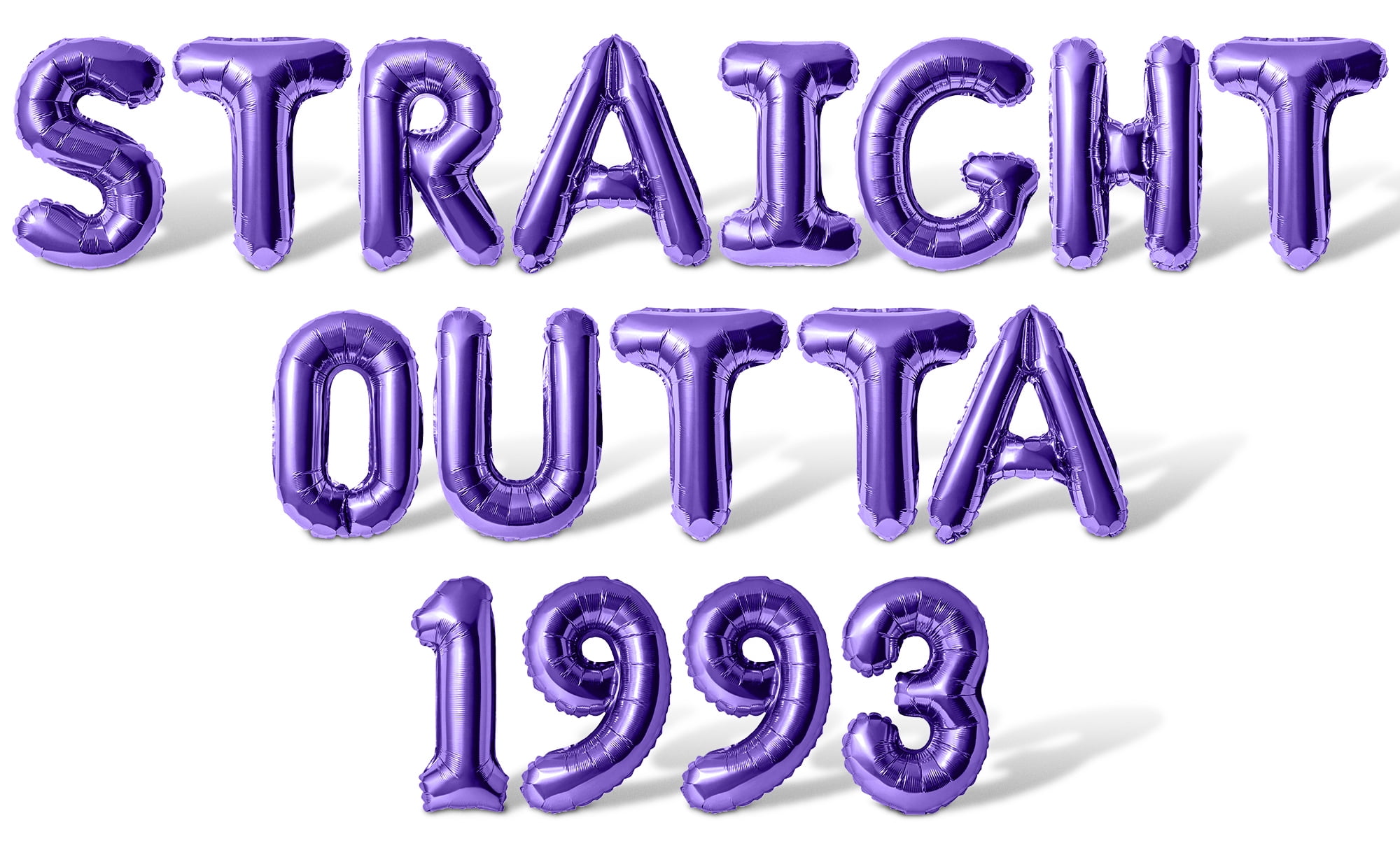 Letter Balloons - STRAIGHT OUTTA 1993 16" Inch Alphabet Letters Foil ...