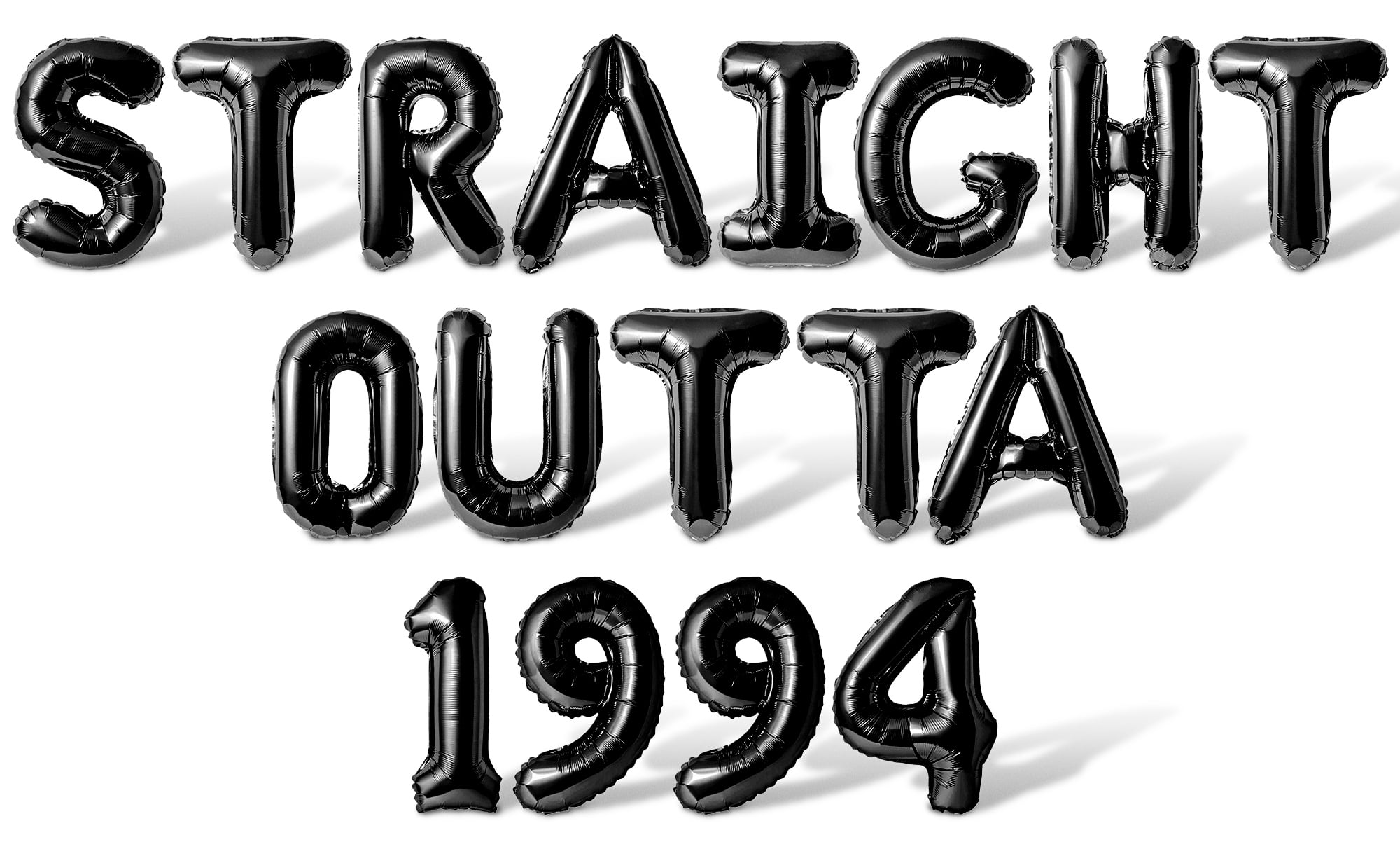 Letter Balloons - STRAIGHT OUTTA 1994 16" Inch Alphabet Letters Foil ...