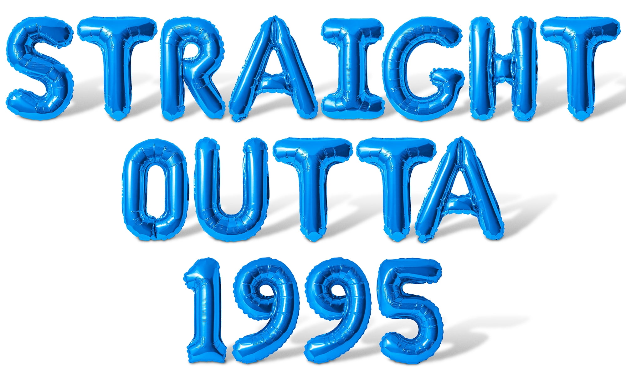 Letter Balloons - STRAIGHT OUTTA 1995 16" Inch Alphabet Letters Foil ...