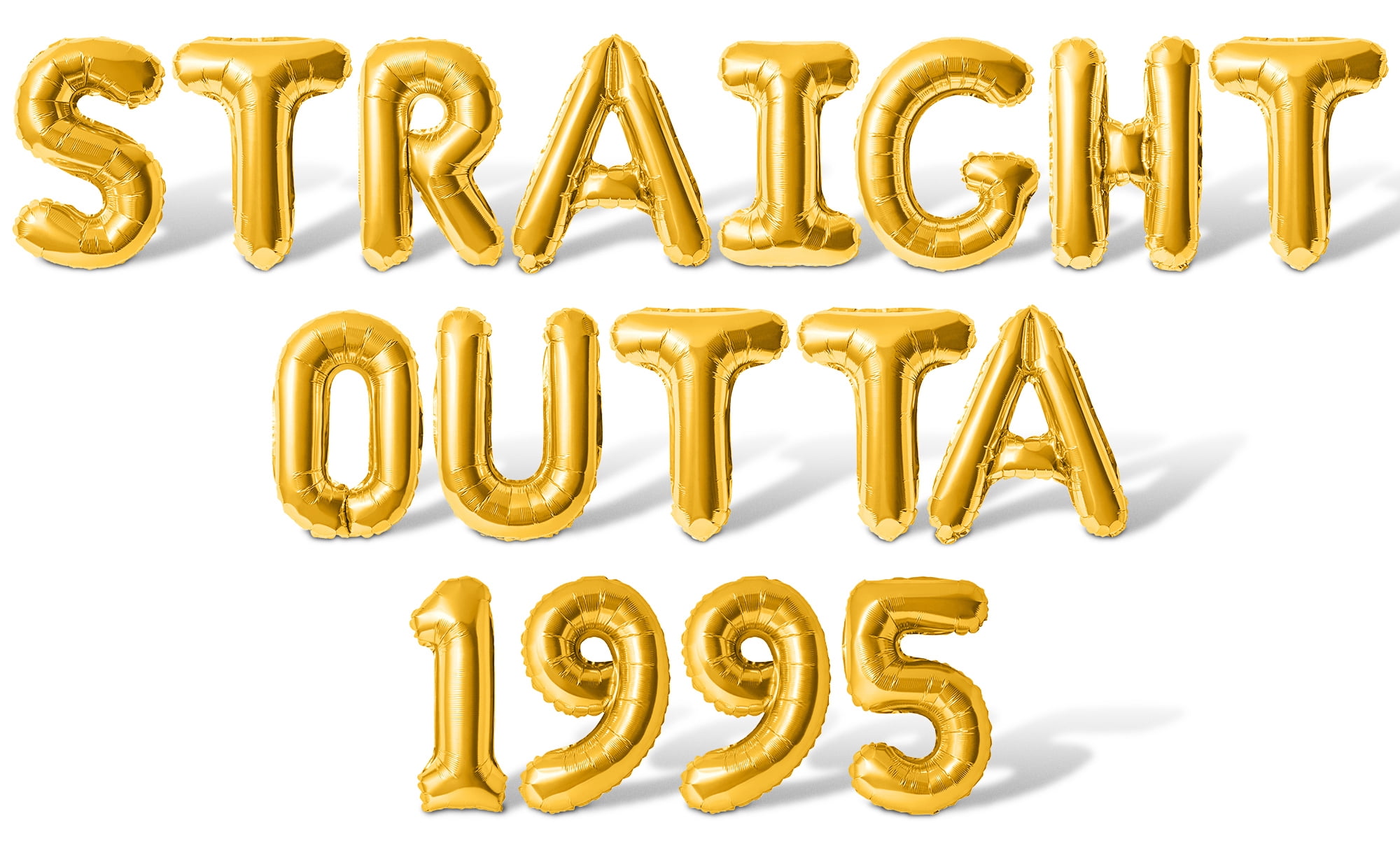 Letter Balloons - STRAIGHT OUTTA 1995 16" Inch Alphabet Letters Foil ...