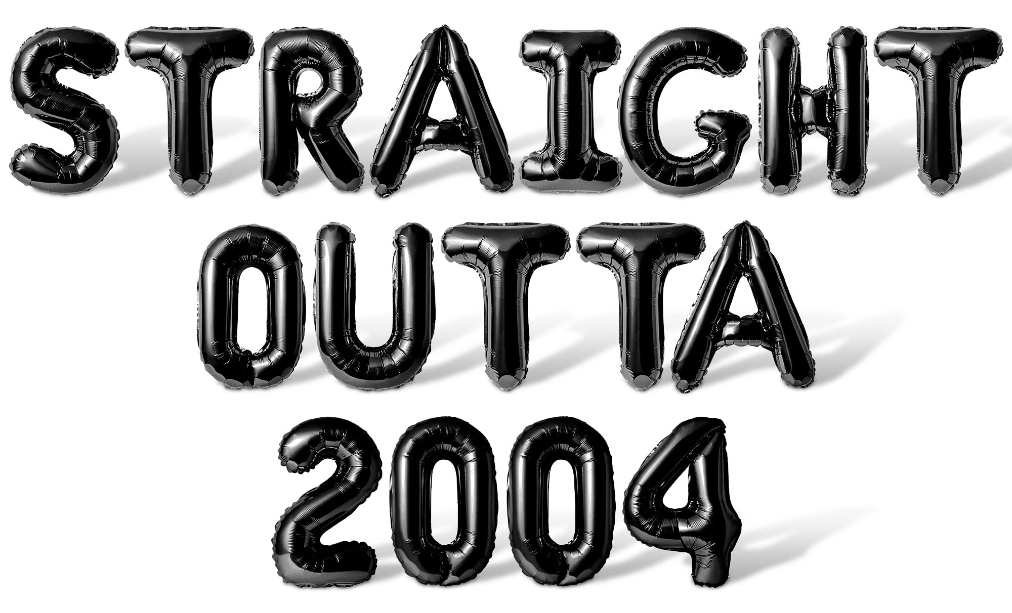 Letter Balloons - STRAIGHT OUTTA 2004 16" Inch Alphabet Letters Foil ...