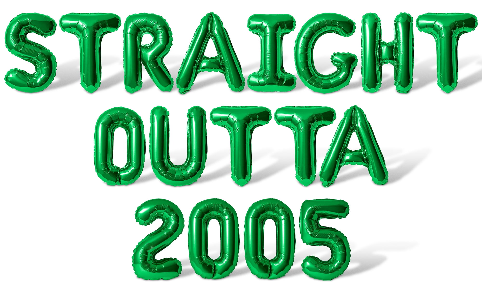 Letter Balloons - STRAIGHT OUTTA 2005 16" Inch Alphabet Letters Foil ...