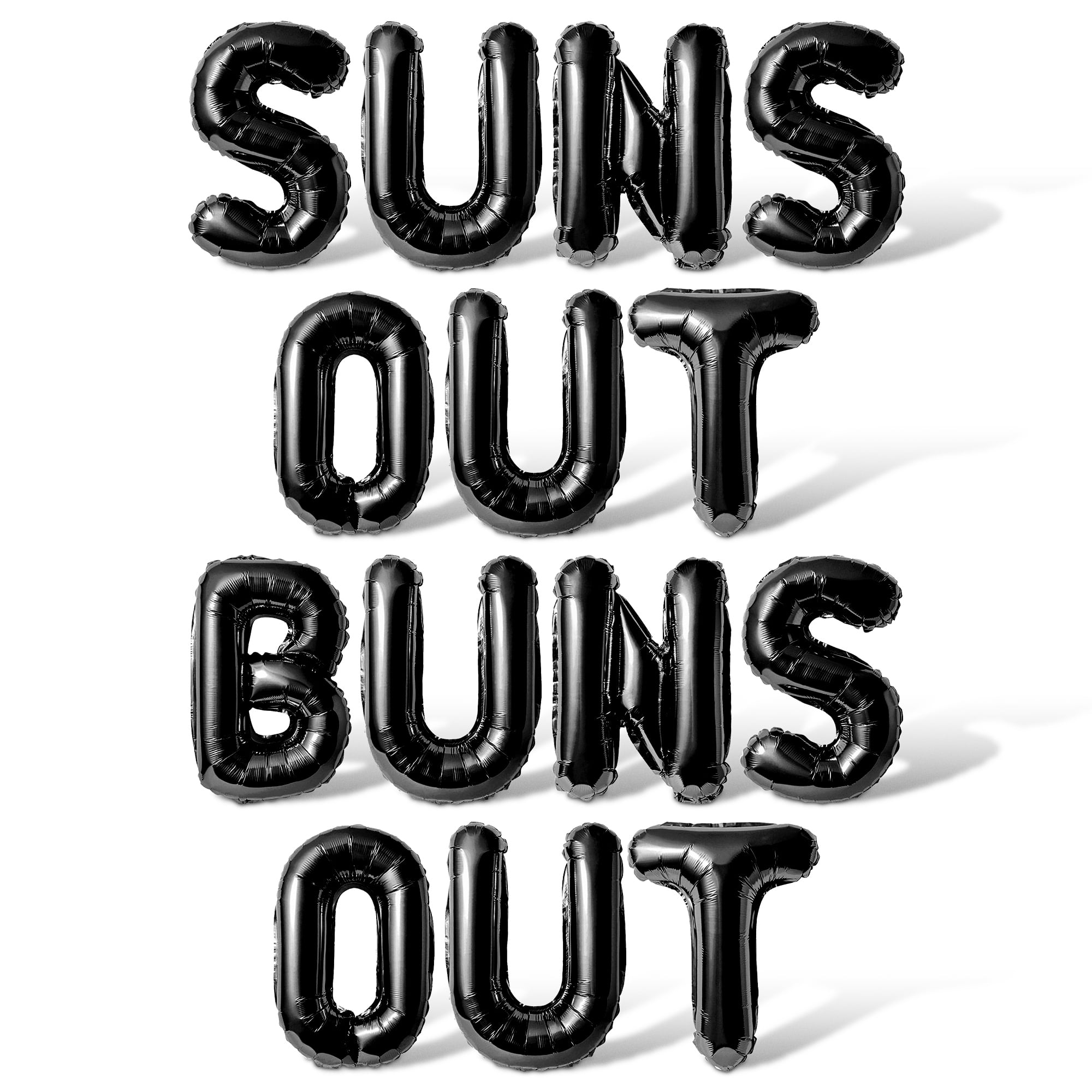 Letter Balloons - SUNS OUT BUNS OUT 16" Inch Alphabet Letters Foil ...