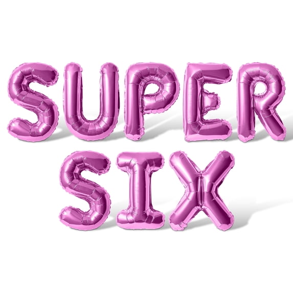 Letter Balloons - SUPER SIX 16" Inch Alphabet Letters Foil Mylar ...