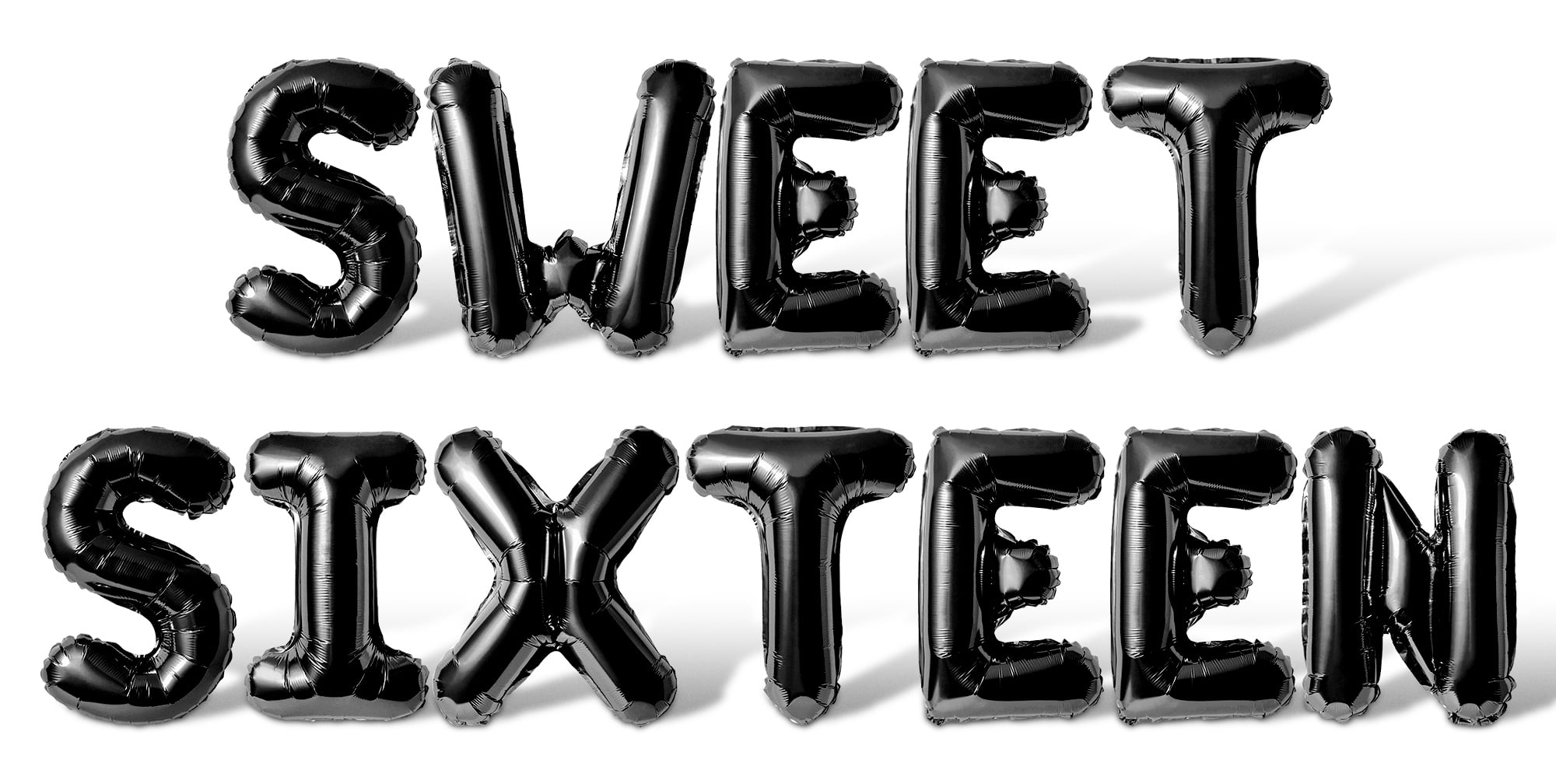 Letter Balloons - SWEET SIXTEEN 16" Inch Alphabet Letters Foil Mylar ...