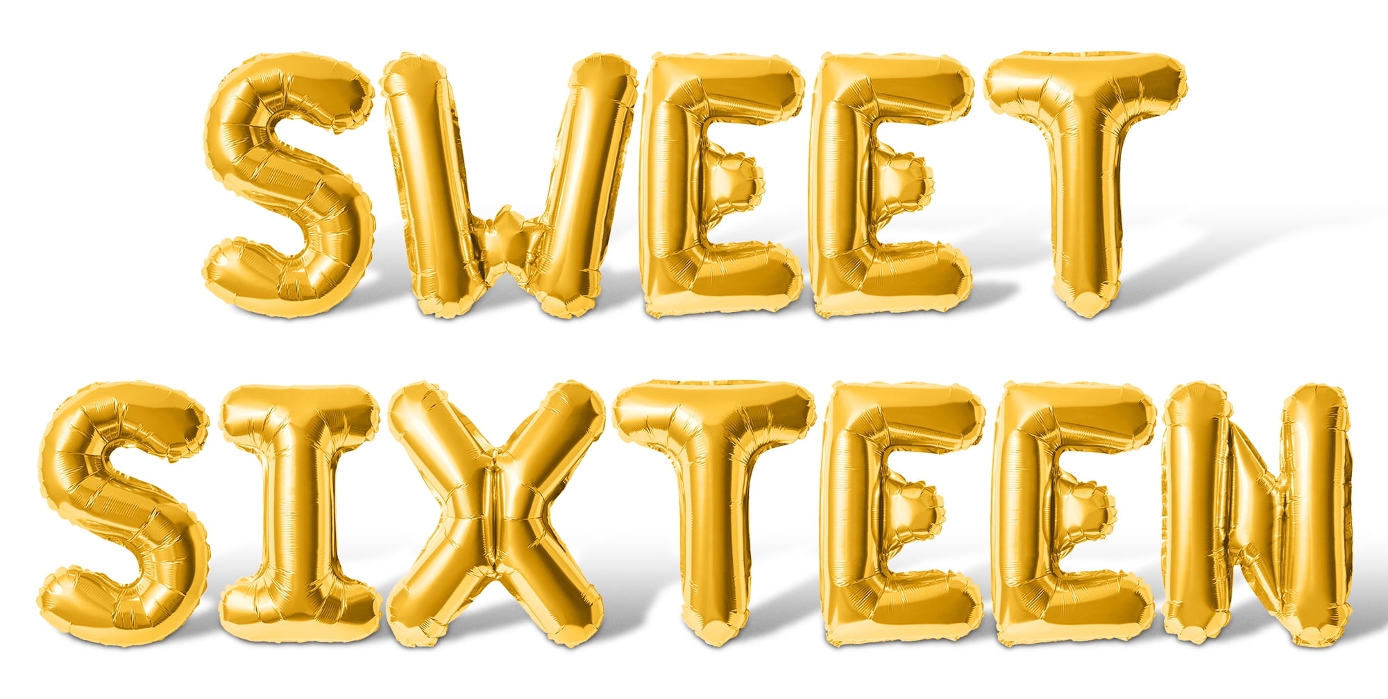 Letter Balloons - SWEET SIXTEEN 16" Inch Alphabet Letters Foil Mylar ...