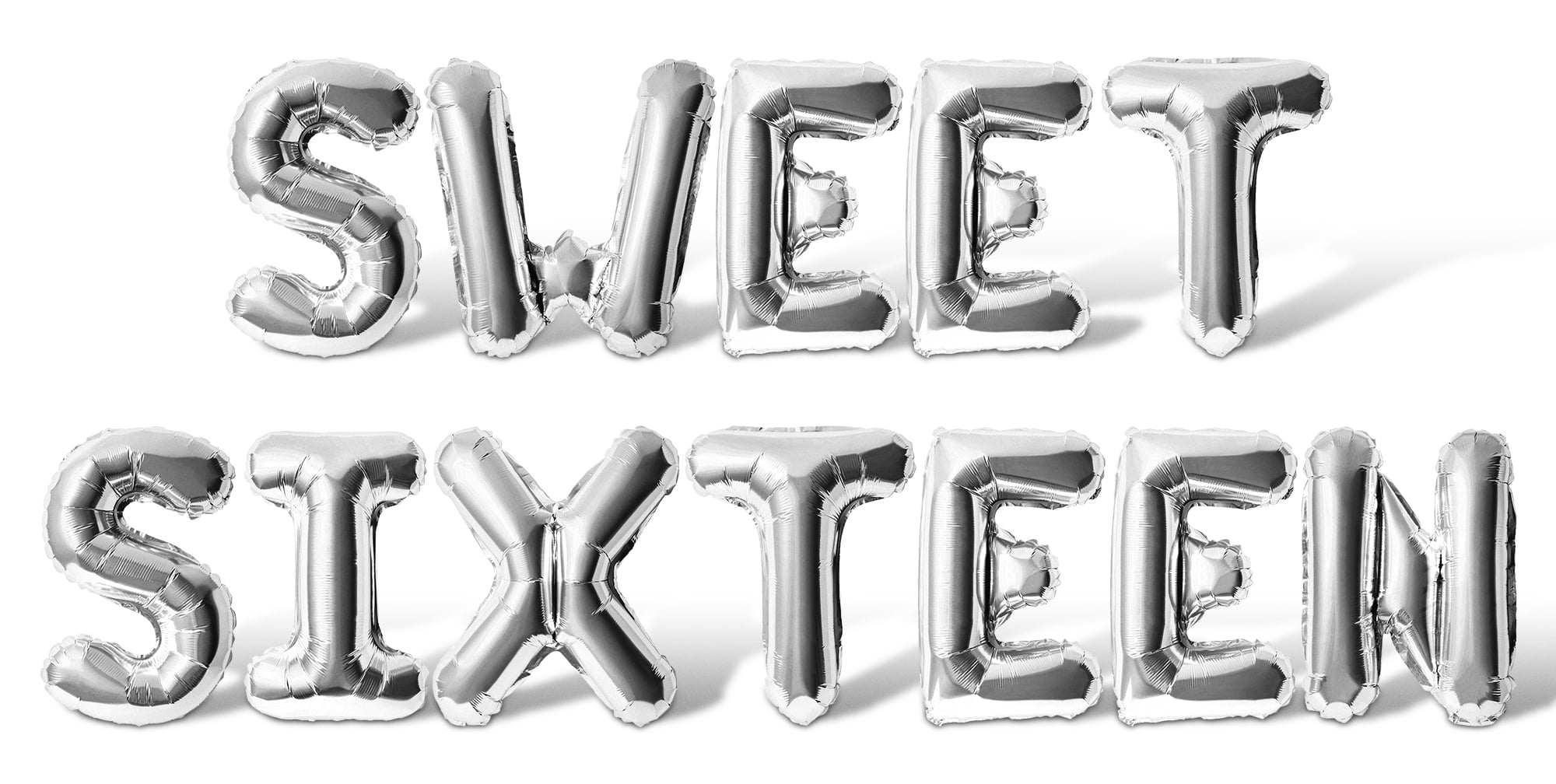 Letter Balloons - SWEET SIXTEEN 16" Inch Alphabet Letters Foil Mylar ...