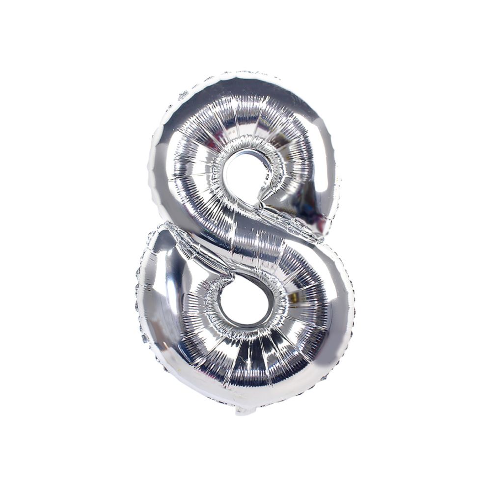 Letter Balloons Silver Alphabet Number Balloon Mylar Party Wedding ...
