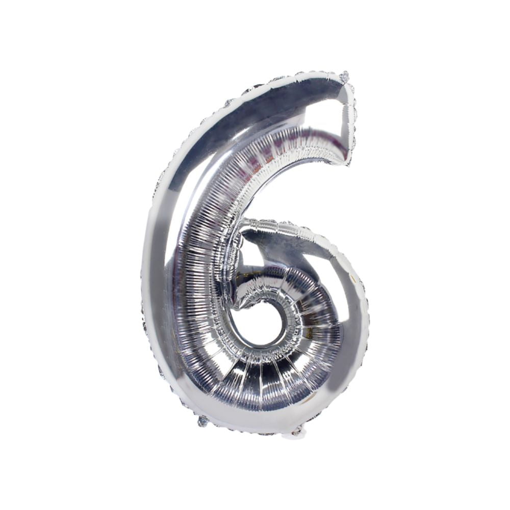 Letter Balloons Silver Alphabet Number Balloon Mylar Party Wedding ...