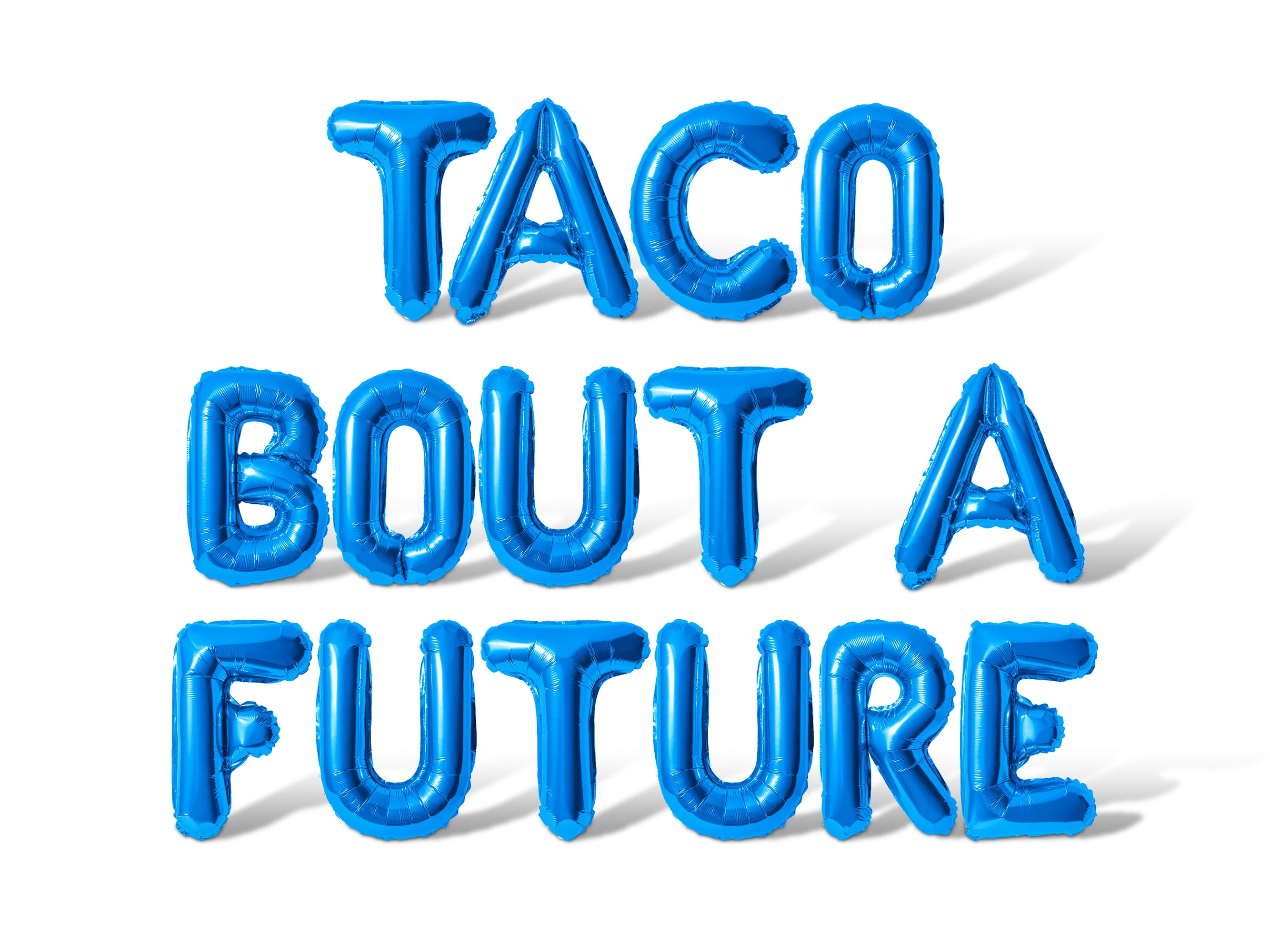 Letter Balloons - TACO BOUT A FUTURE 16" Inch Alphabet Letters Foil ...