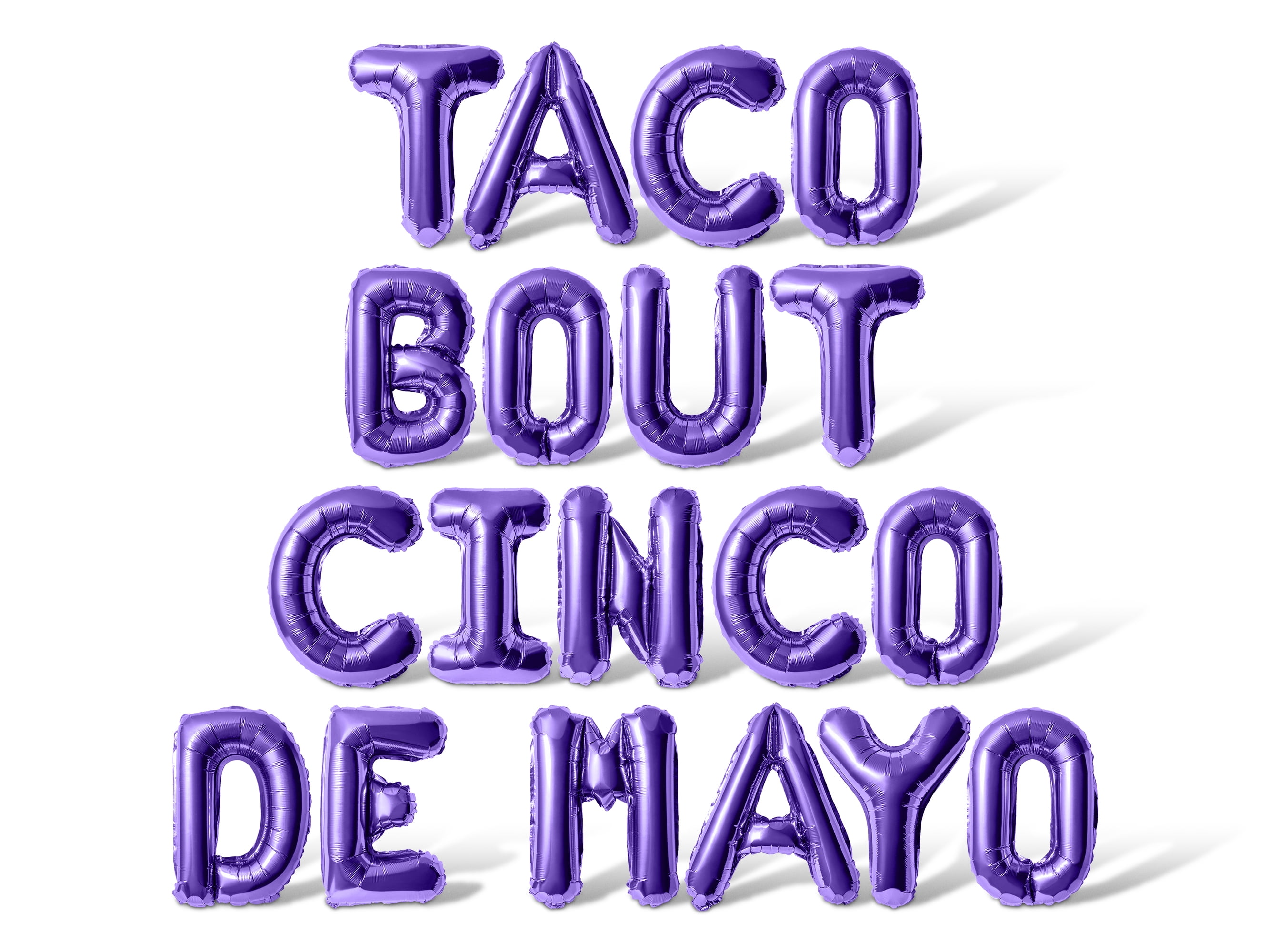Letter Balloons - TACO BOUT CINCO DE MAYO 16" Inch Alphabet Letters ...