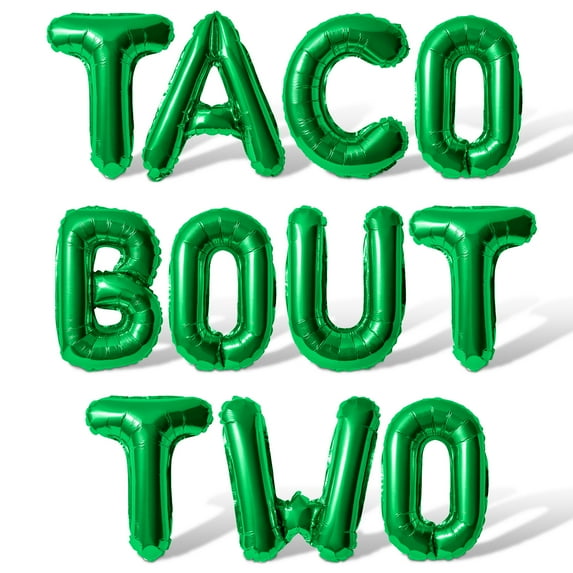 Letter Balloons - TACO BOUT TWO 16" Inch Alphabet Letters Foil Mylar ...