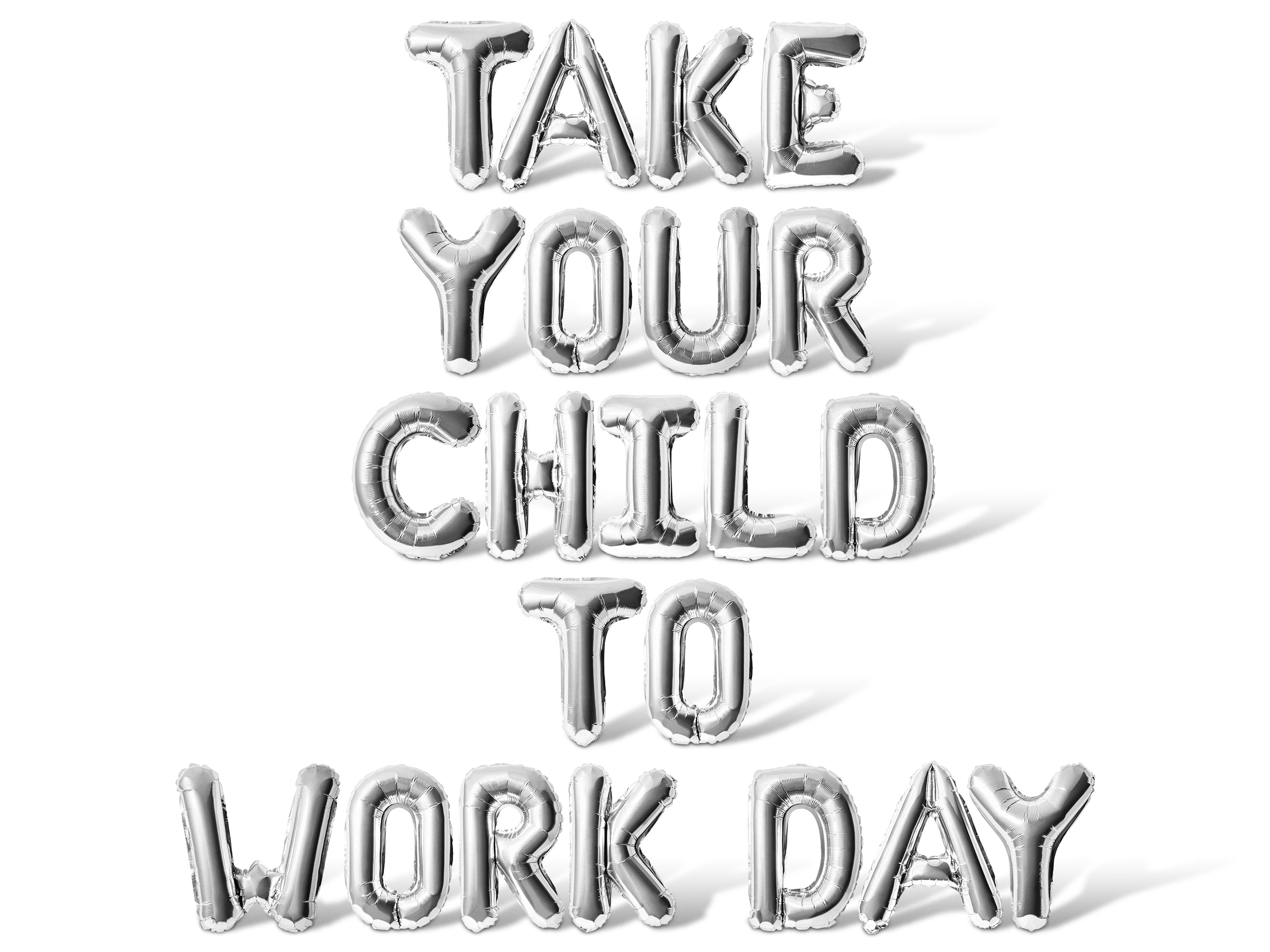 Letter Balloons - TAKE YOUR CHILD TO WORK DAY 16" Inch Alphabet Letters ...