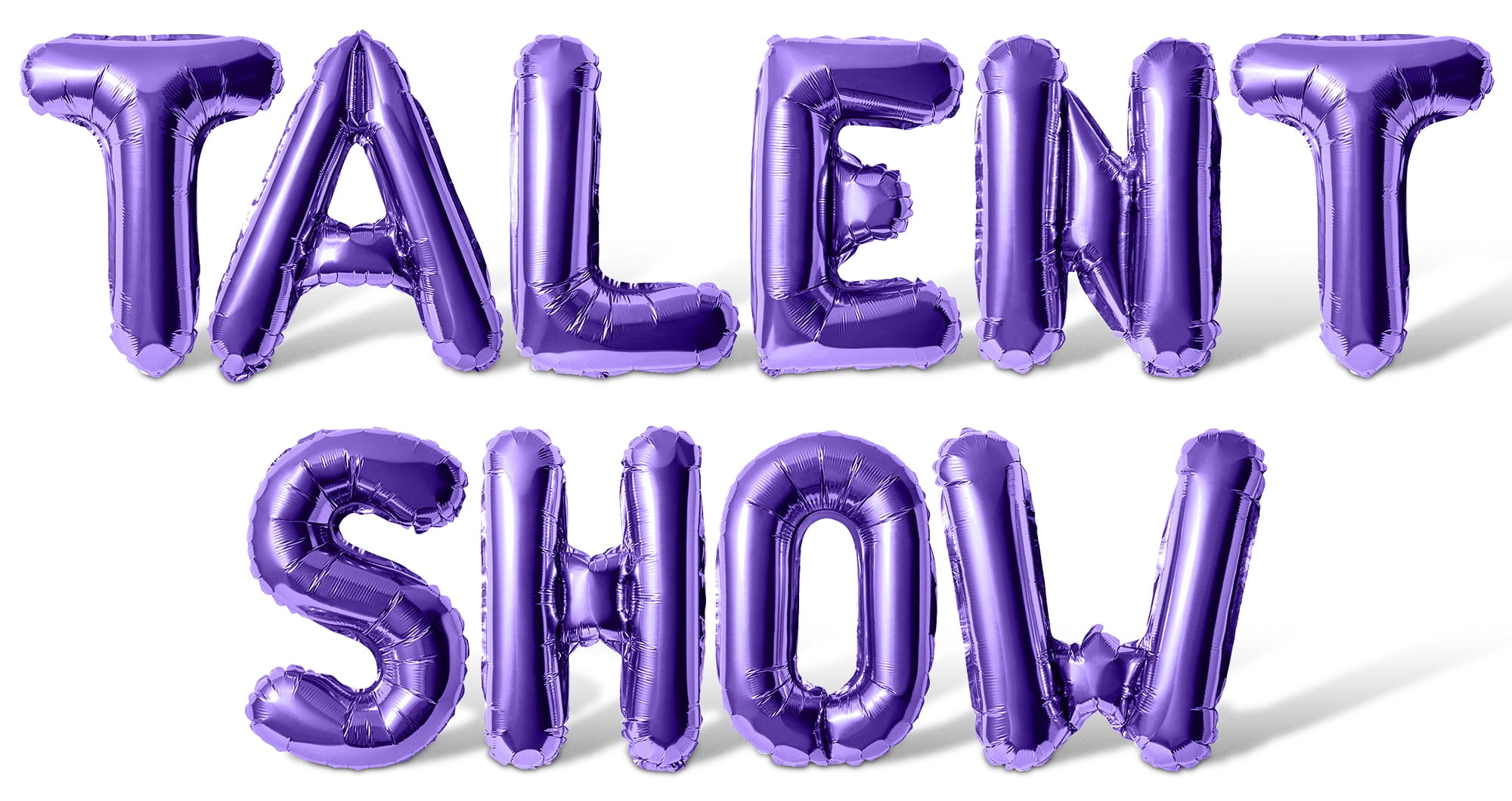 Letter Balloons - TALENT SHOW 16" Inch Alphabet Letters Foil Mylar ...