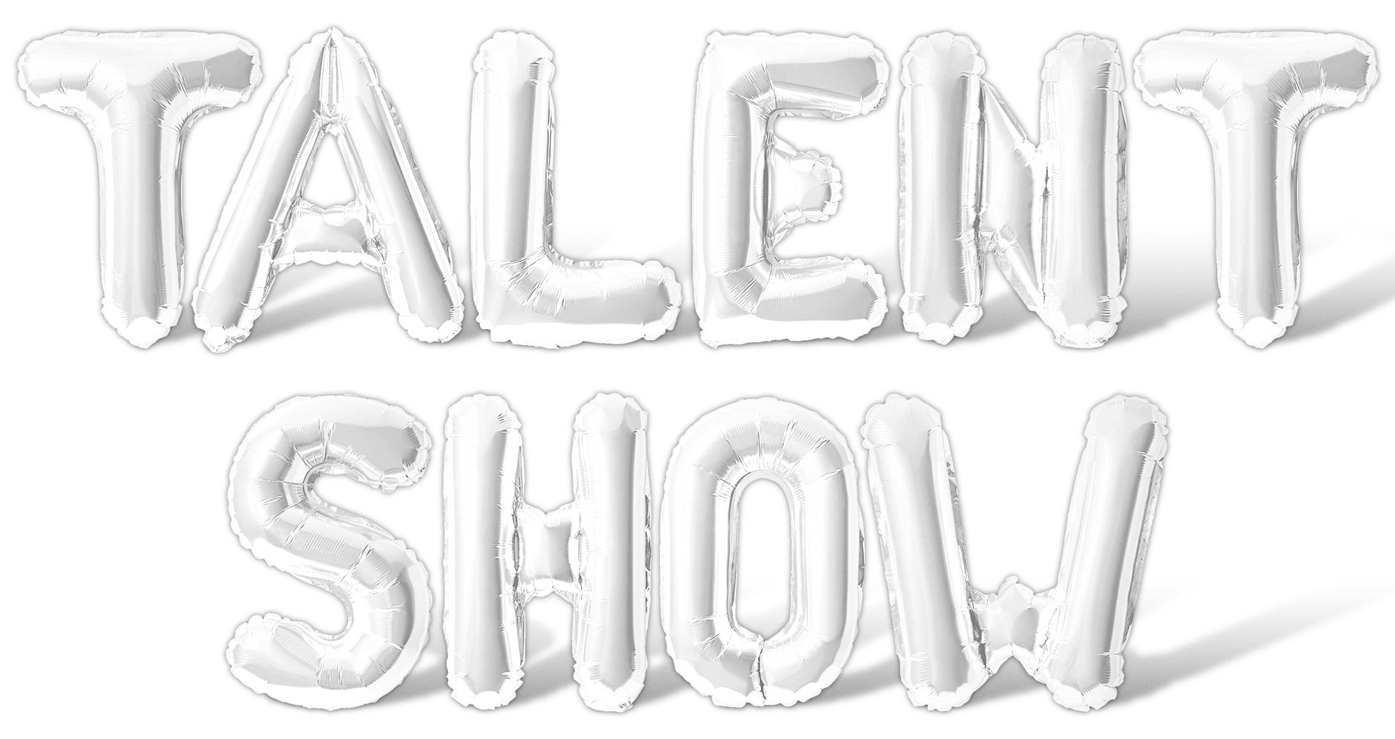 Letter Balloons - TALENT SHOW 16" Inch Alphabet Letters Foil Mylar ...