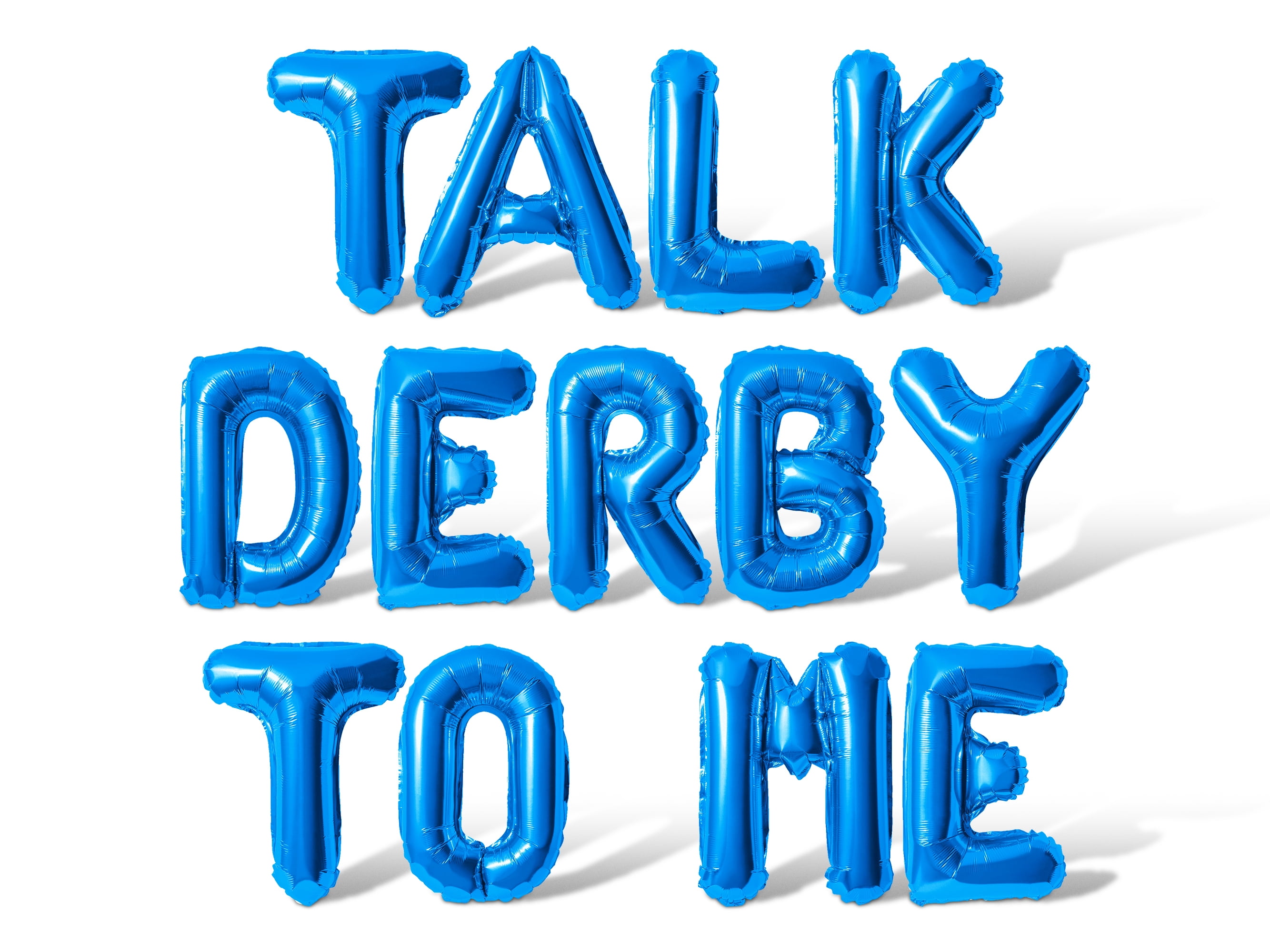 Letter Balloons - TALK DERBY TO ME 16" Inch Alphabet Letters Foil Mylar ...