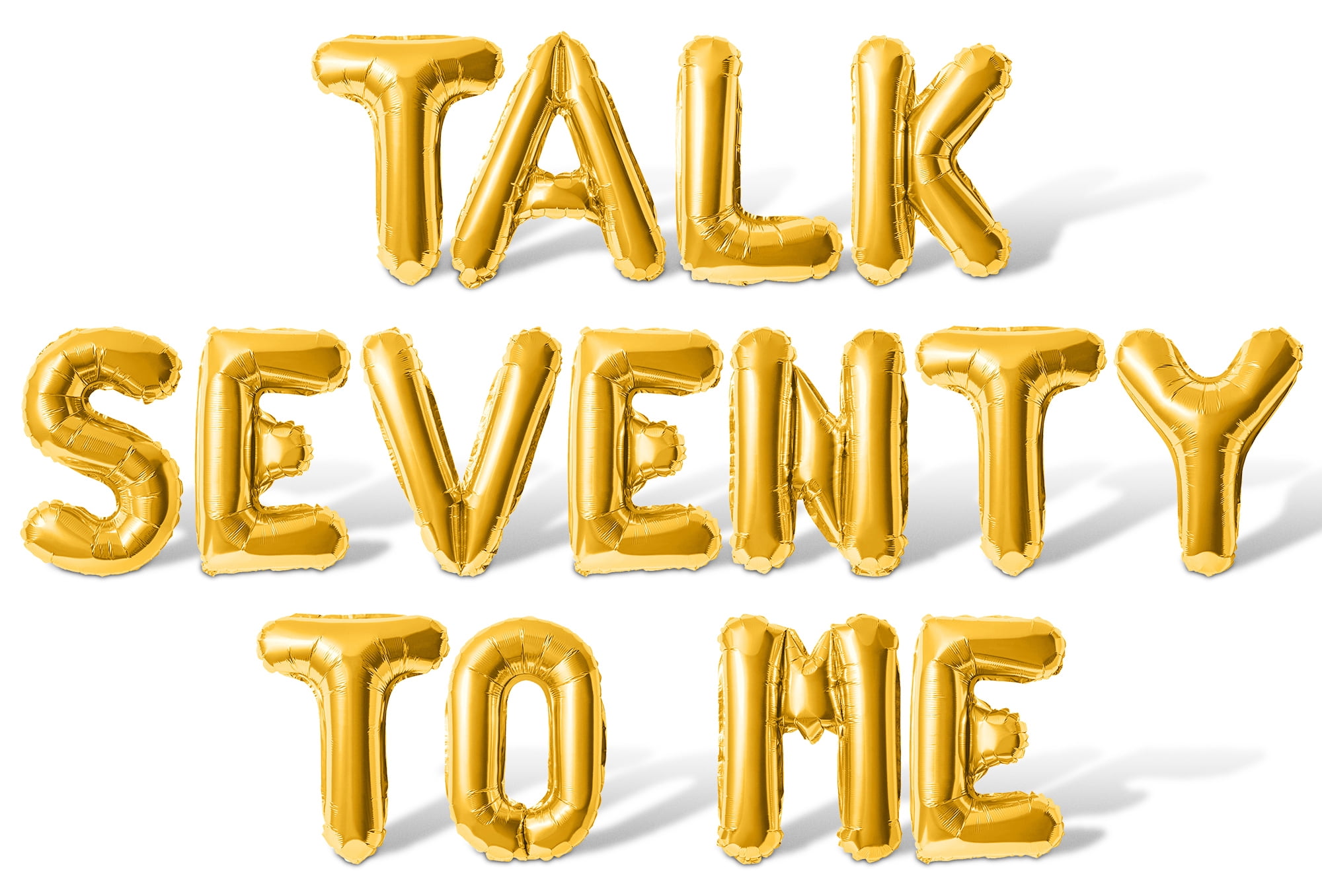 Letter Balloons - TALK SEVENTY TO ME 16" Inch Alphabet Letters Foil ...