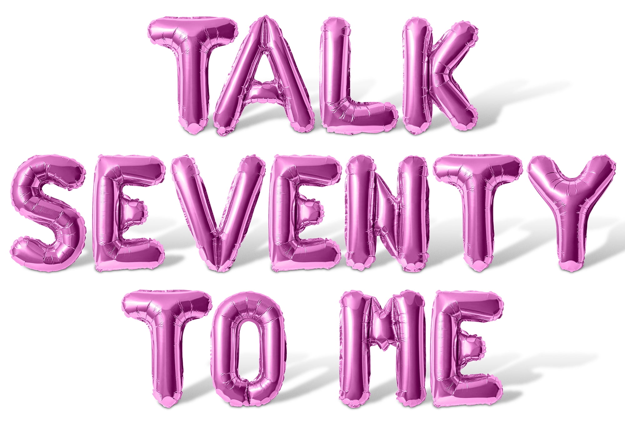 Letter Balloons - TALK SEVENTY TO ME 16" Inch Alphabet Letters Foil ...