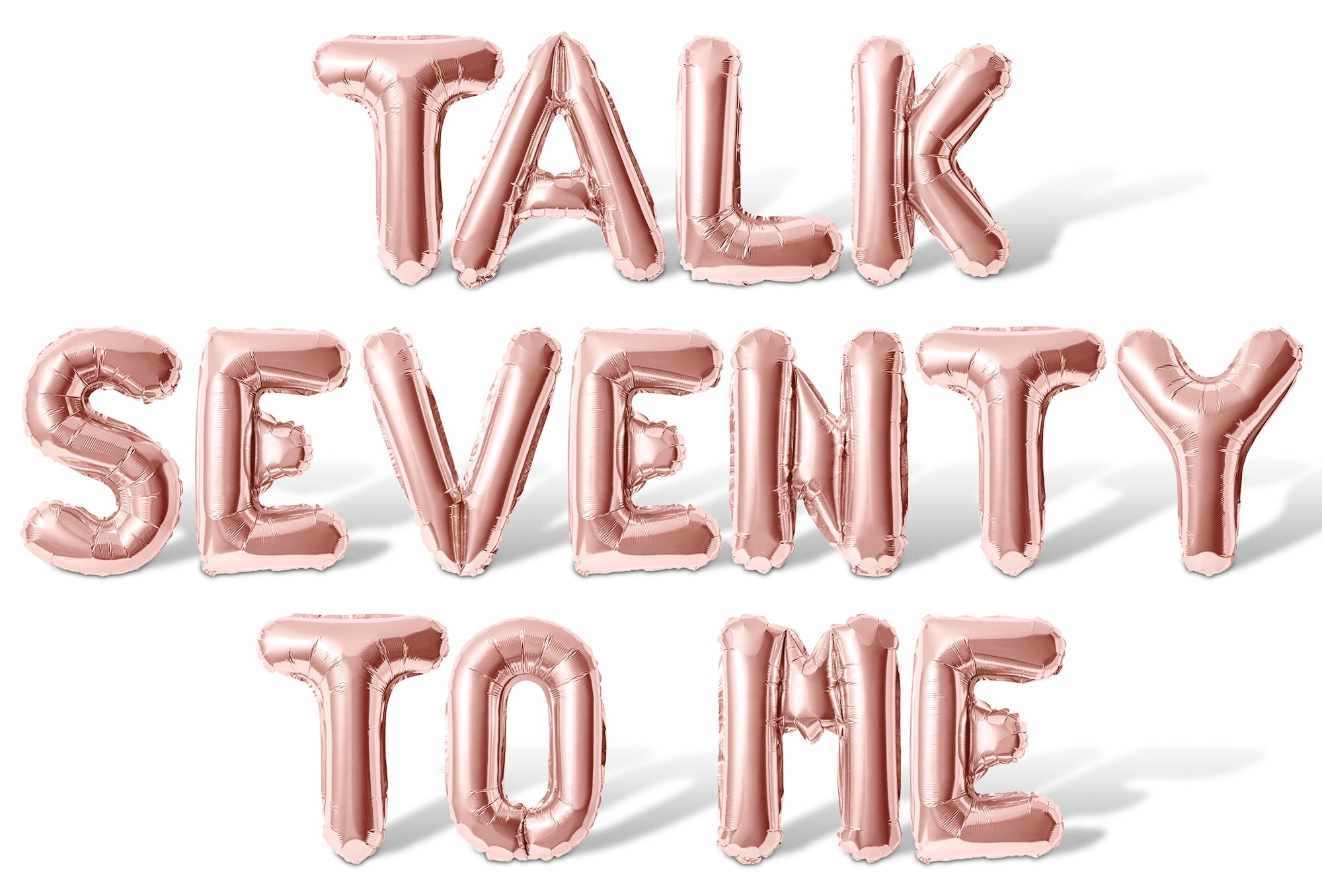 Letter Balloons - TALK SEVENTY TO ME 16" Inch Alphabet Letters Foil ...