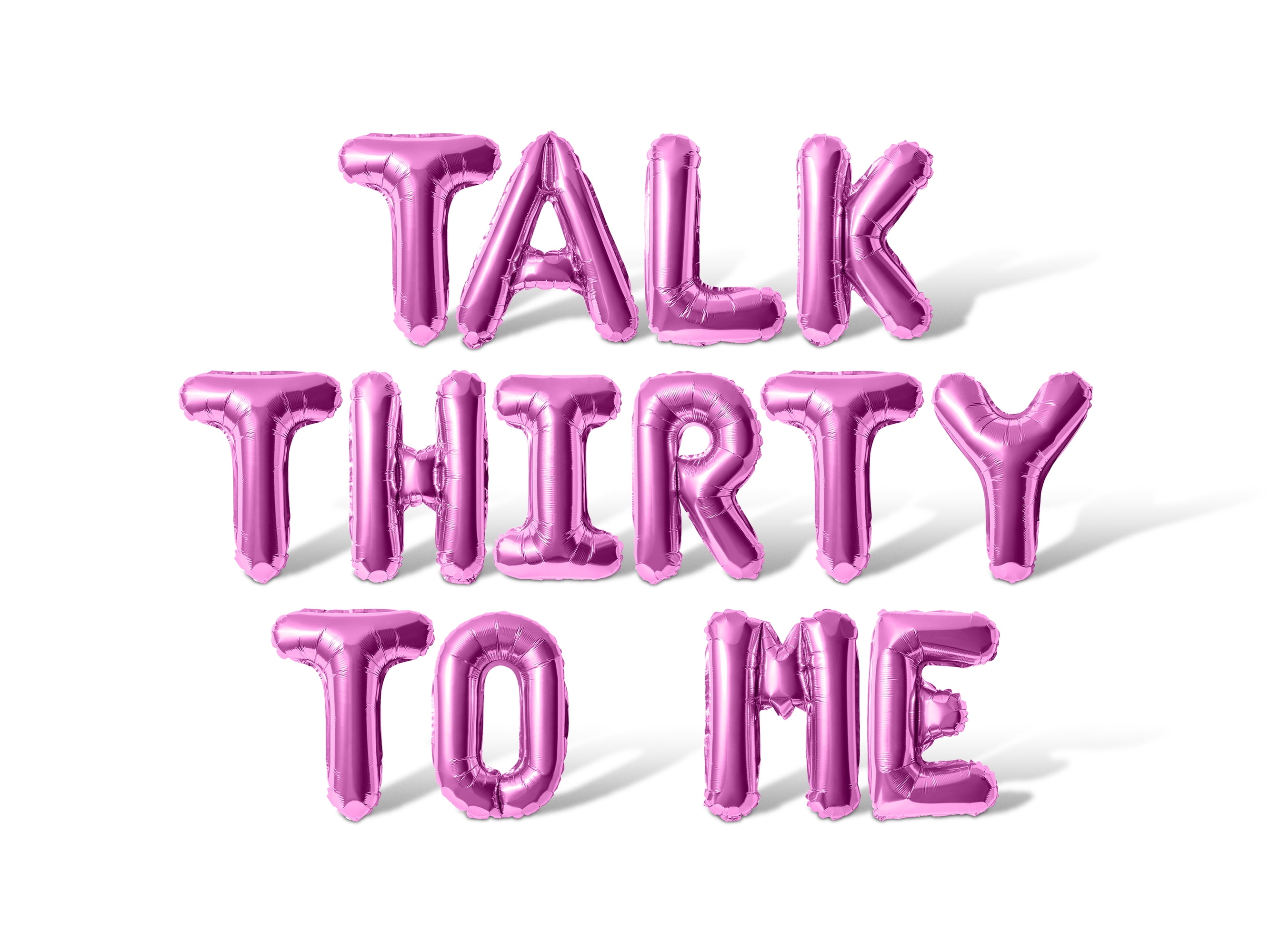 Letter Balloons - TALK THIRTY TO ME 16" Inch Alphabet Letters Foil ...